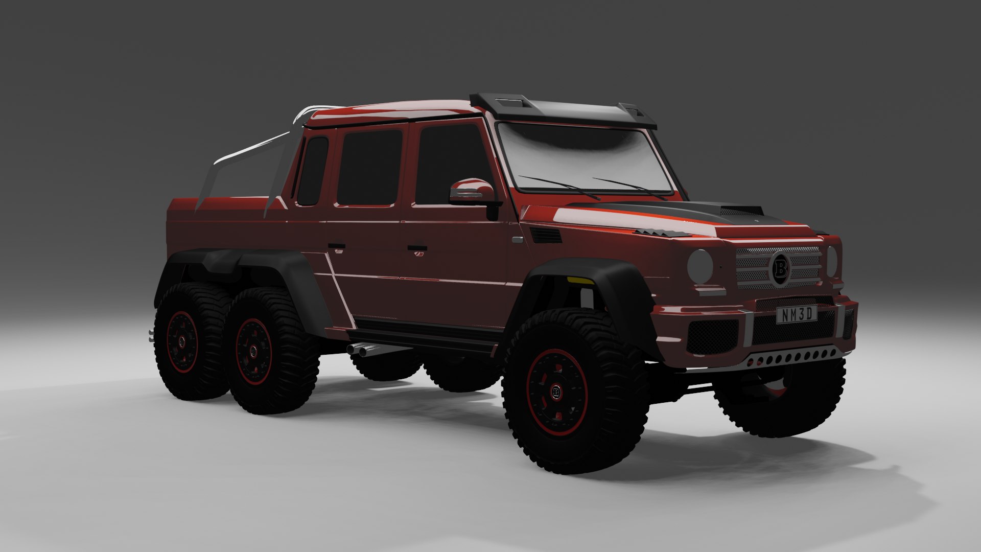3D Model Brabus G63 6x6 - TurboSquid 2002307