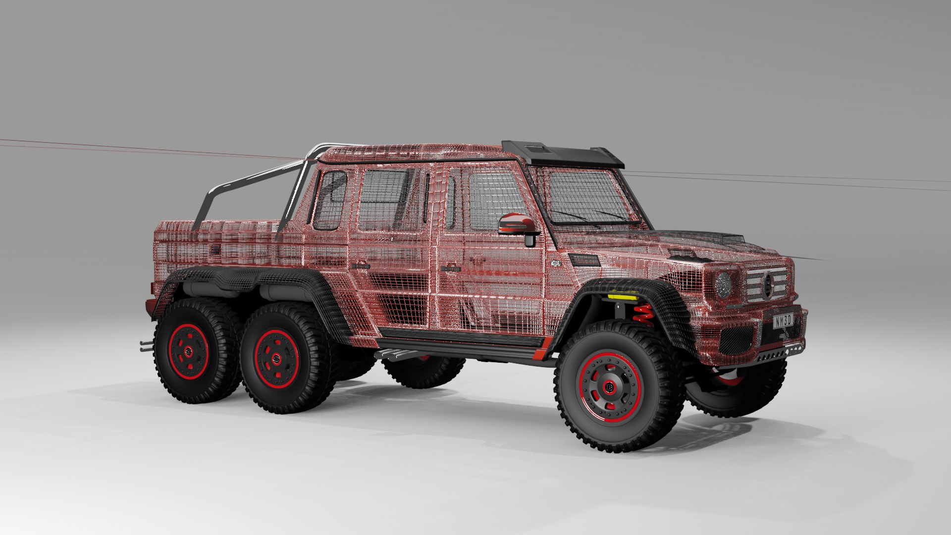 3D Model Brabus G63 6x6 - TurboSquid 2002307