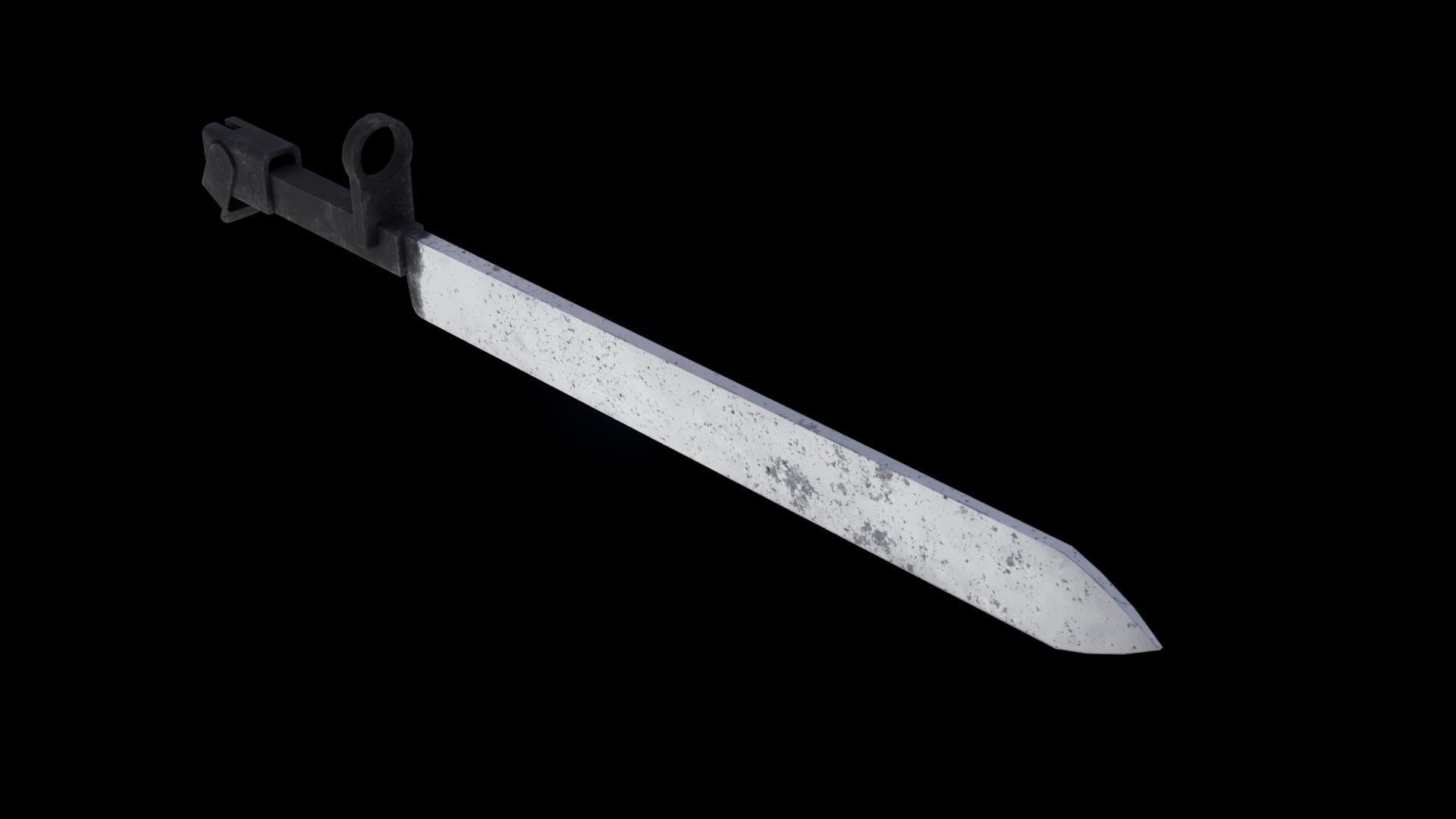 Free 3D German Improvised Ersatz Bayonet Model - TurboSquid 2309077