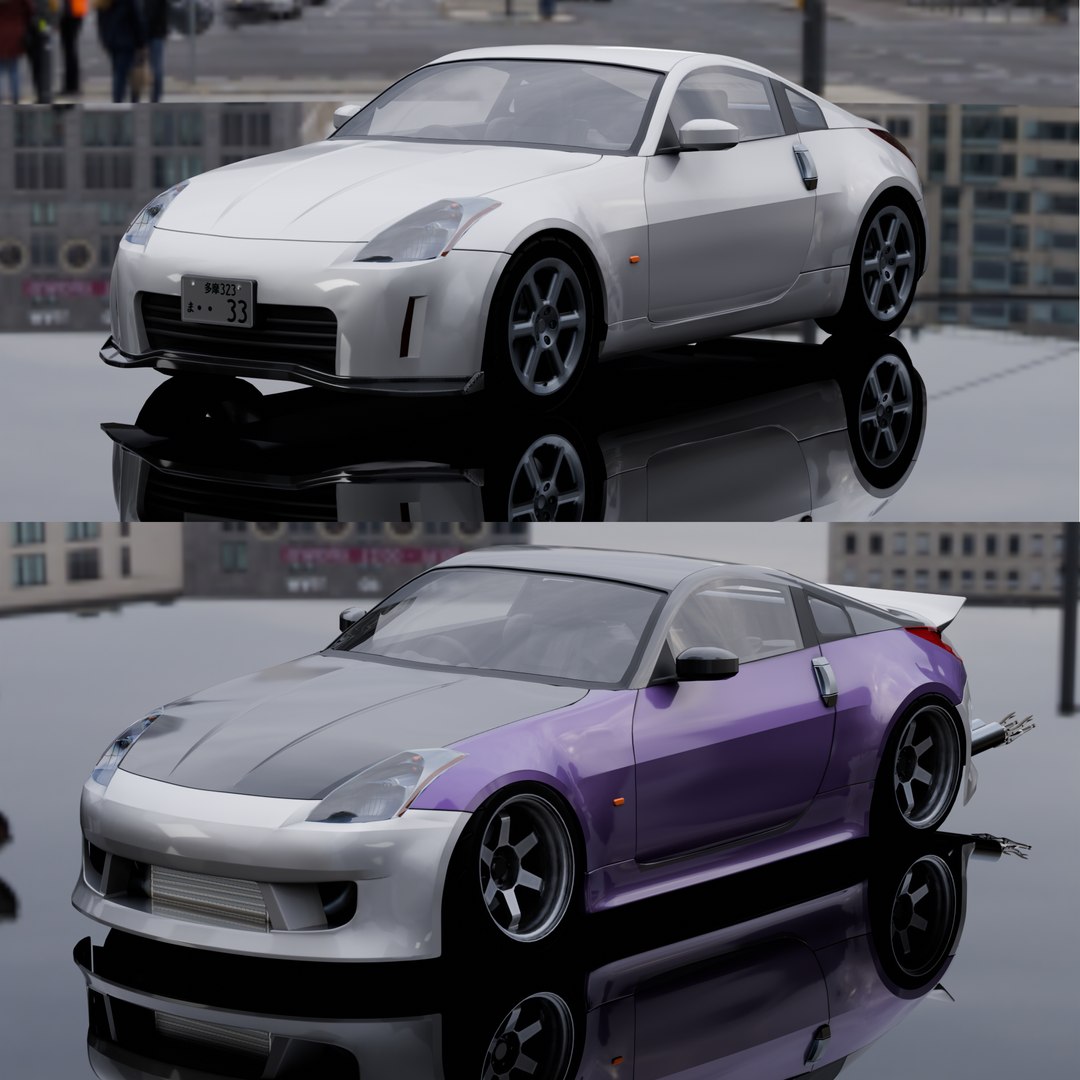 Nissan 350Z Z33 JDM Car Japan 3D Model - TurboSquid 2299356