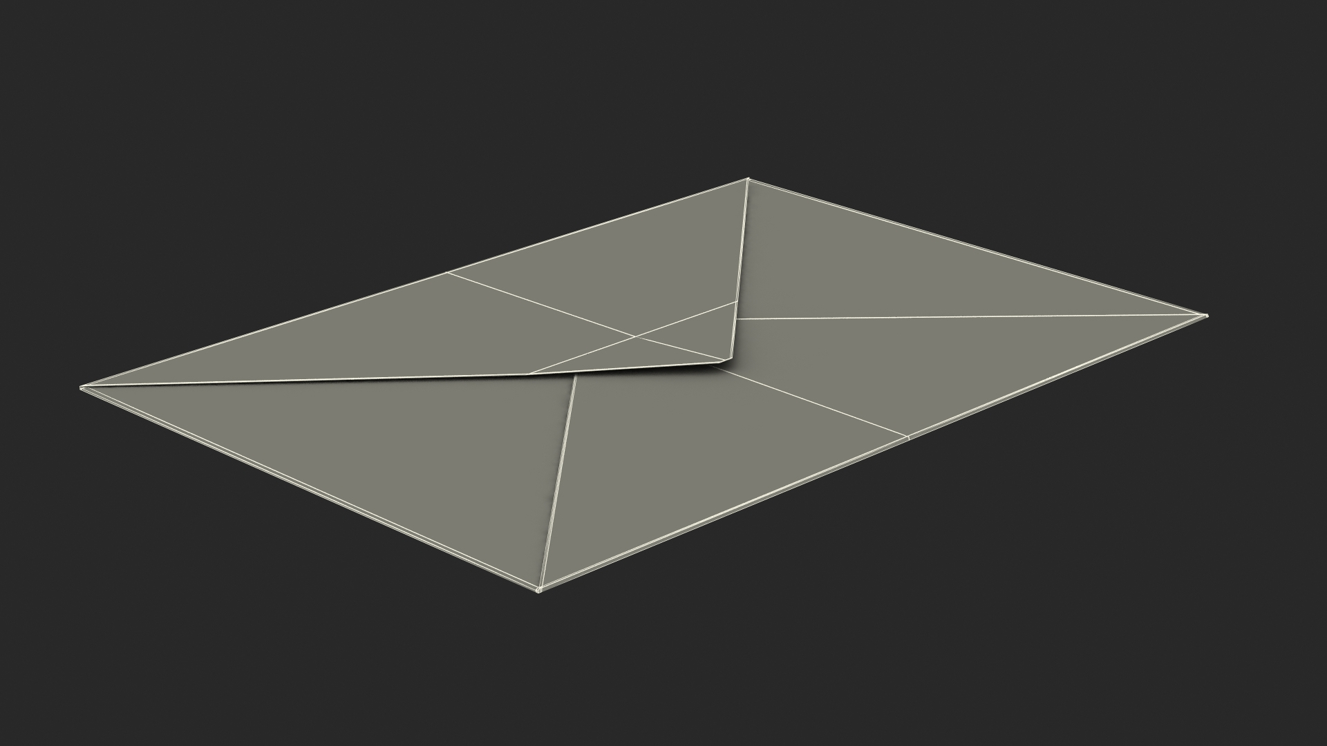 Craft Envelope With Address Mockup 3D Model - TurboSquid 2405912