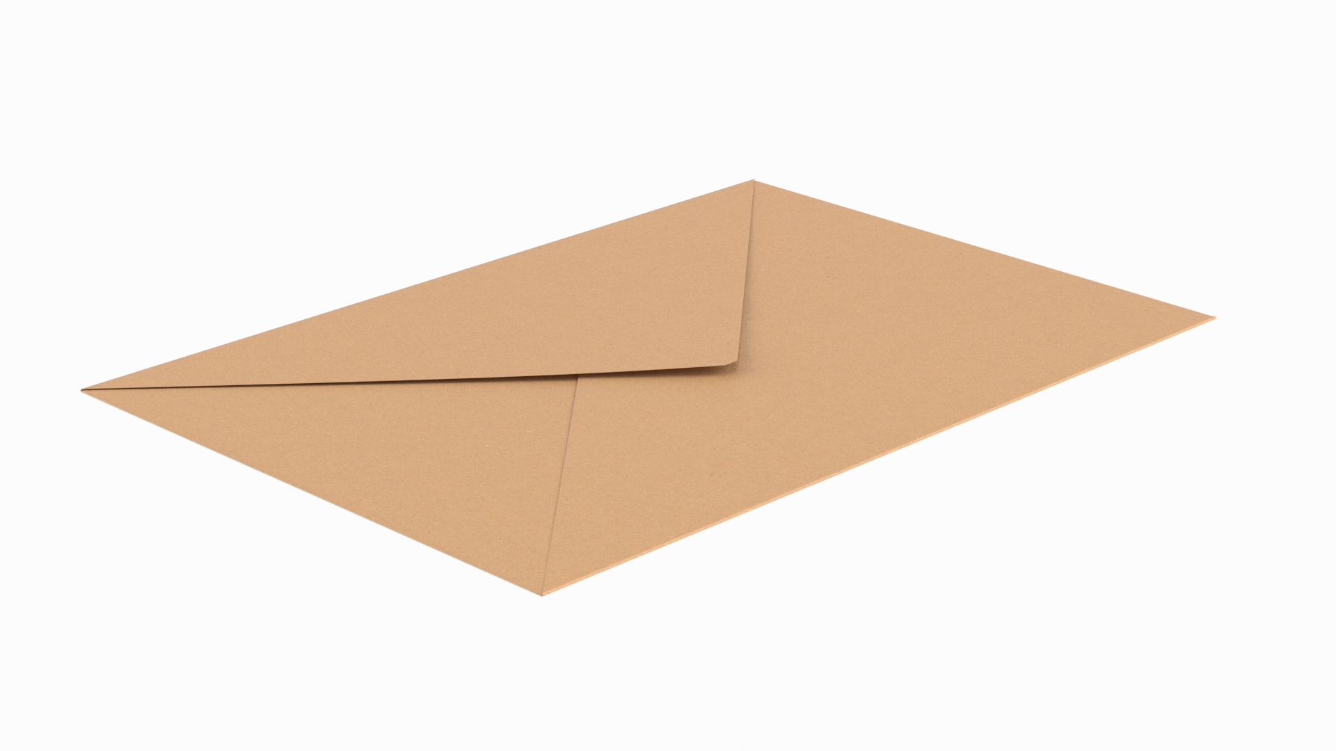 Craft Envelope With Address Mockup 3D Model - TurboSquid 2405912
