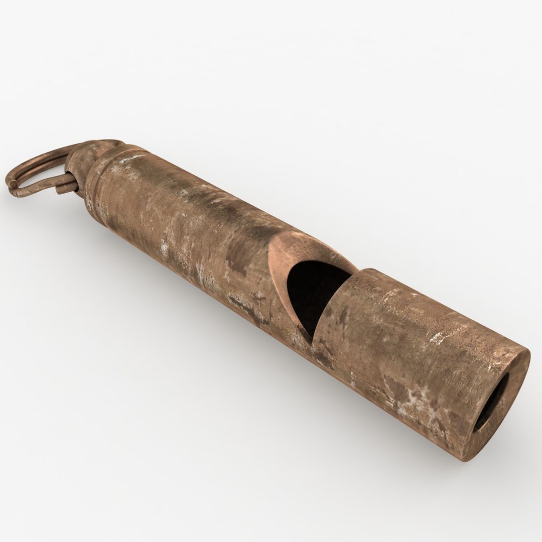 whistle 3 gold bronze 3d max