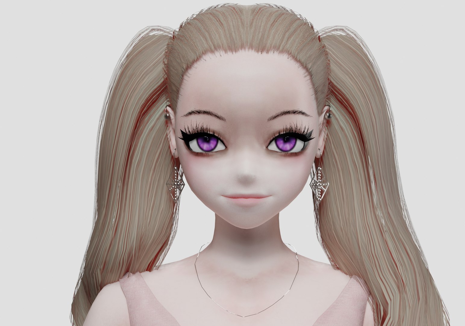 Classic Anime Girl V36021 3D Model - TurboSquid 2271029