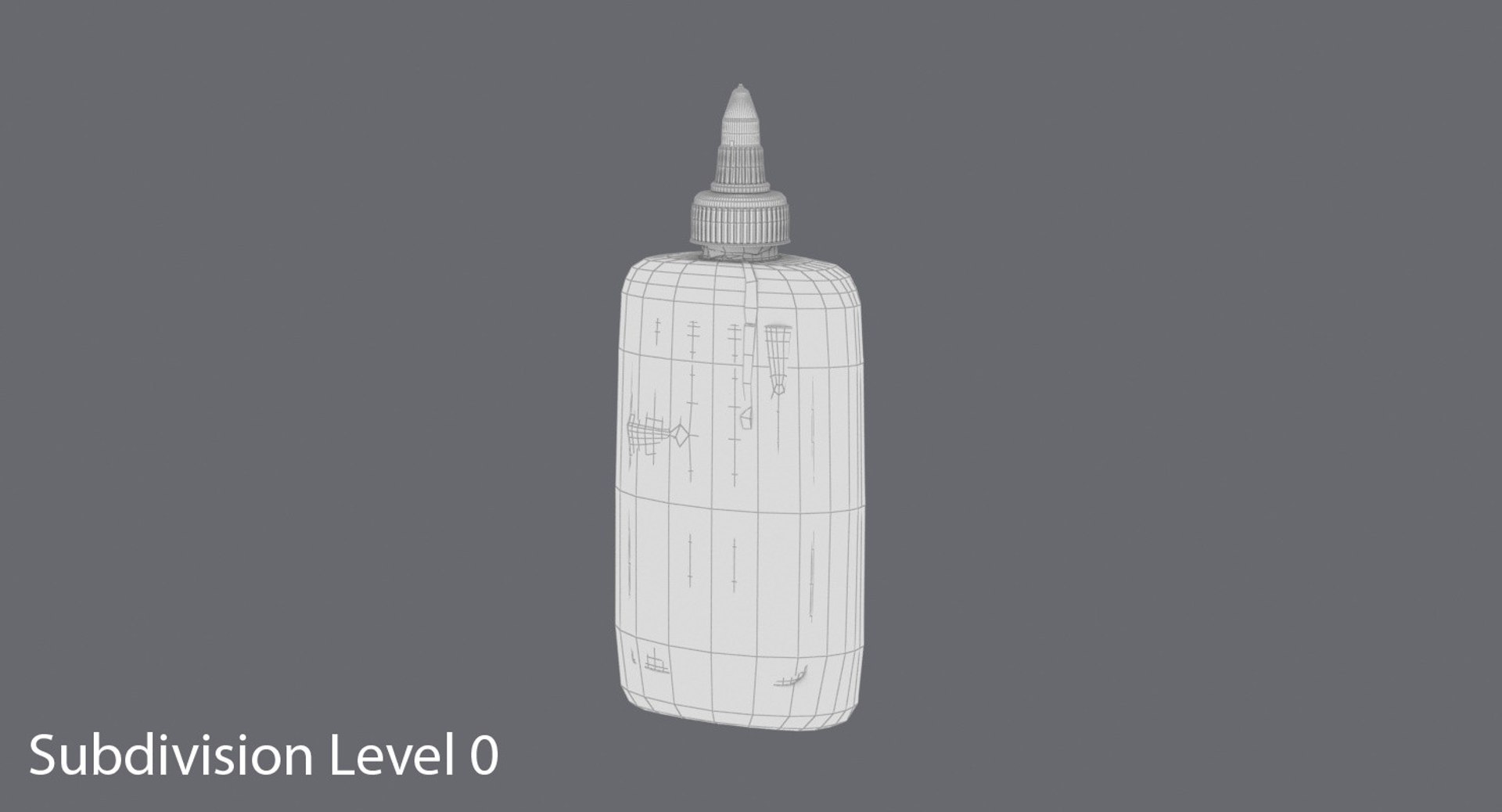 3d Model School Glue