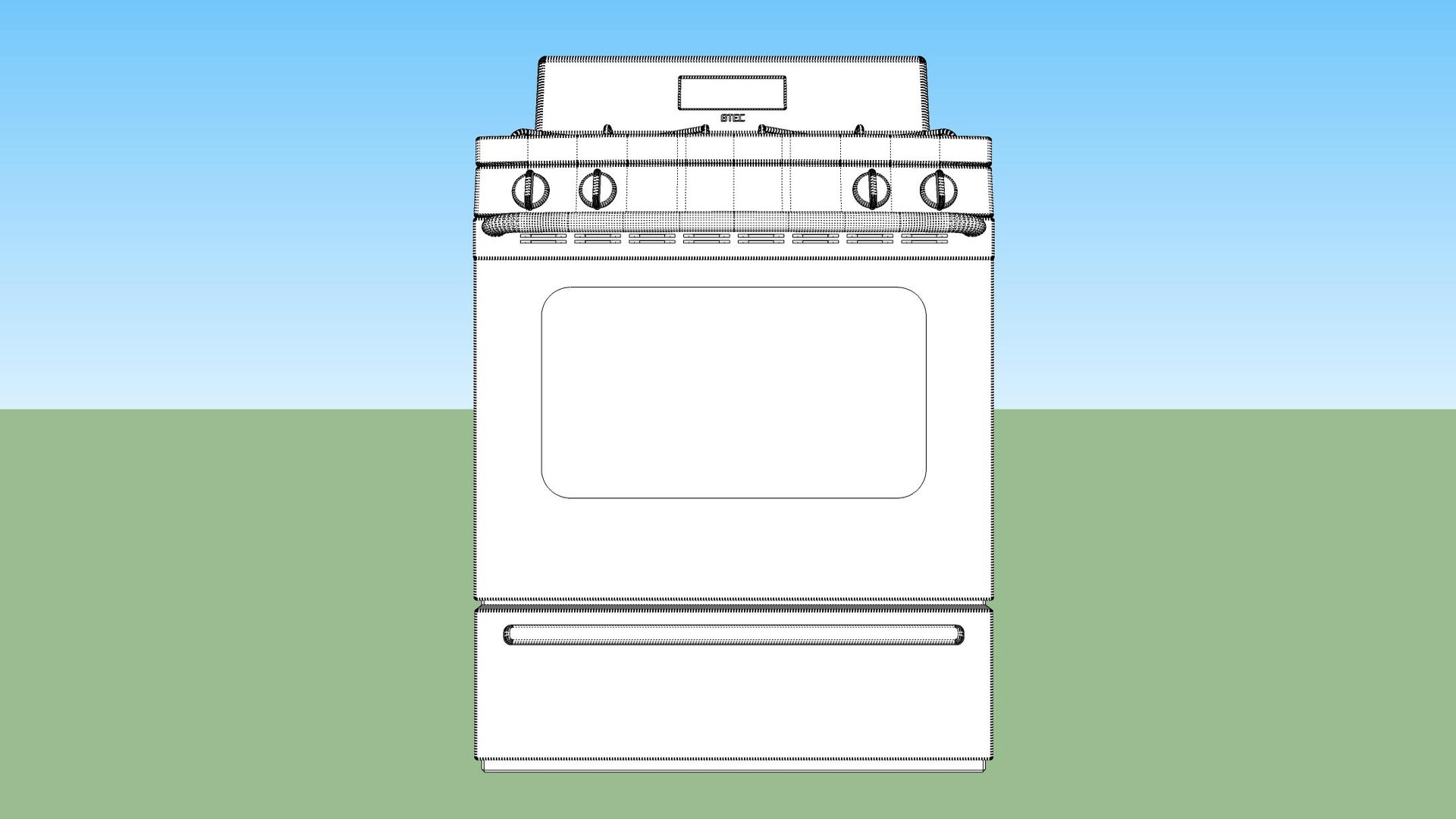 3d Model Stove Gas Range