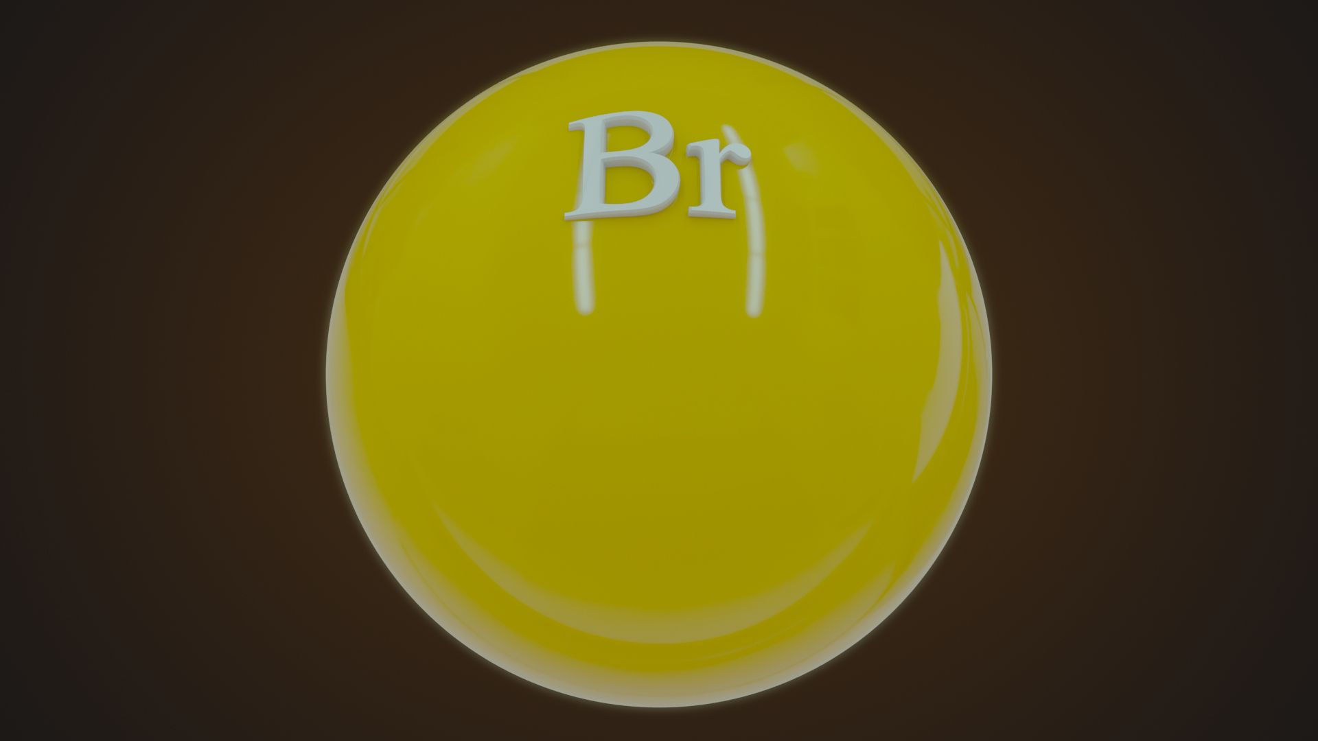 3D Bromine Chemical Element - TurboSquid 2135594