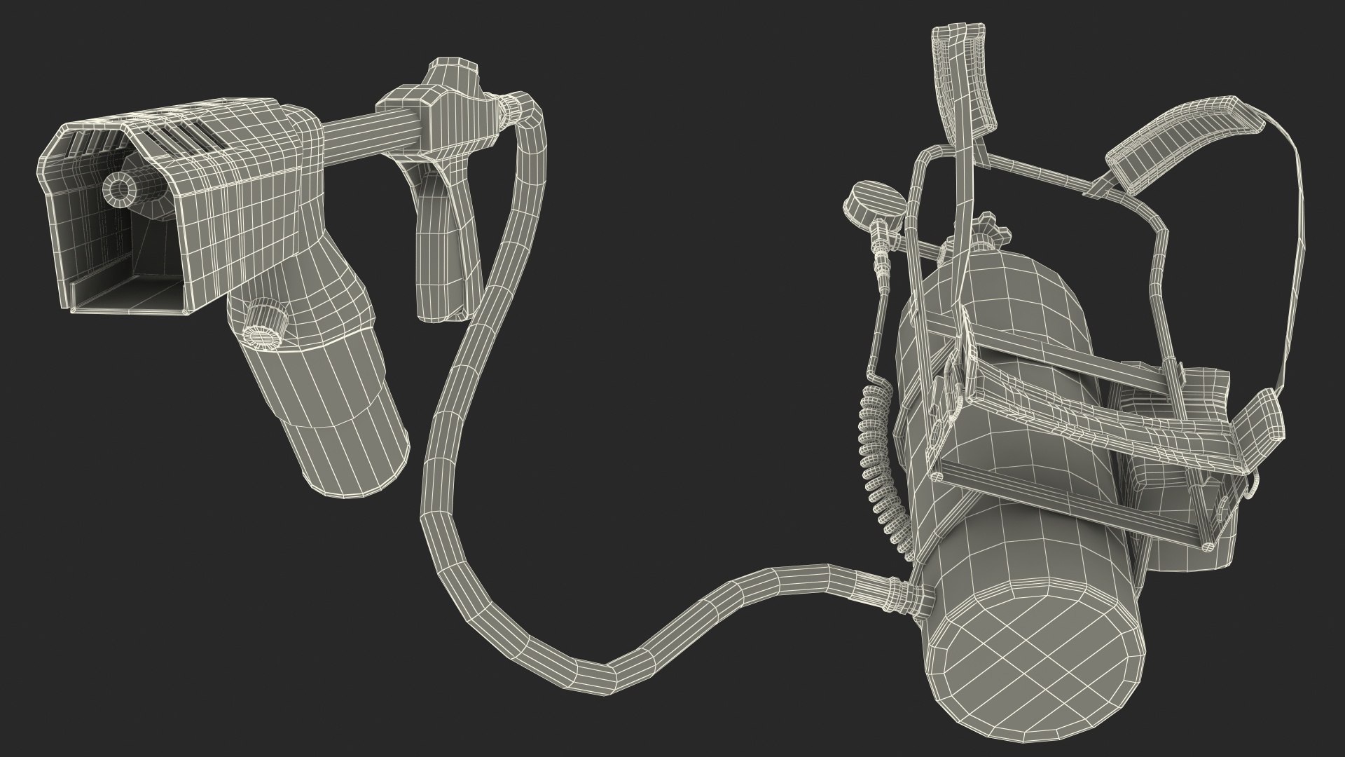 Modern Portable Backpack Flamethrower 3D - TurboSquid 1640599