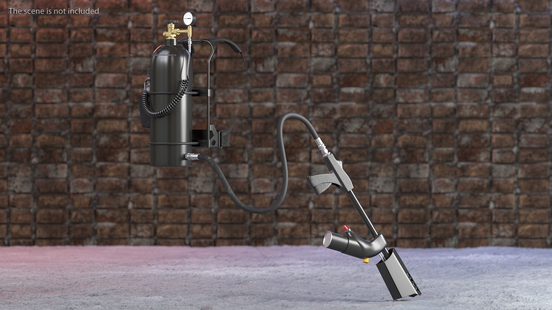 Modern portable backpack flamethrower 3D - TurboSquid 1640599