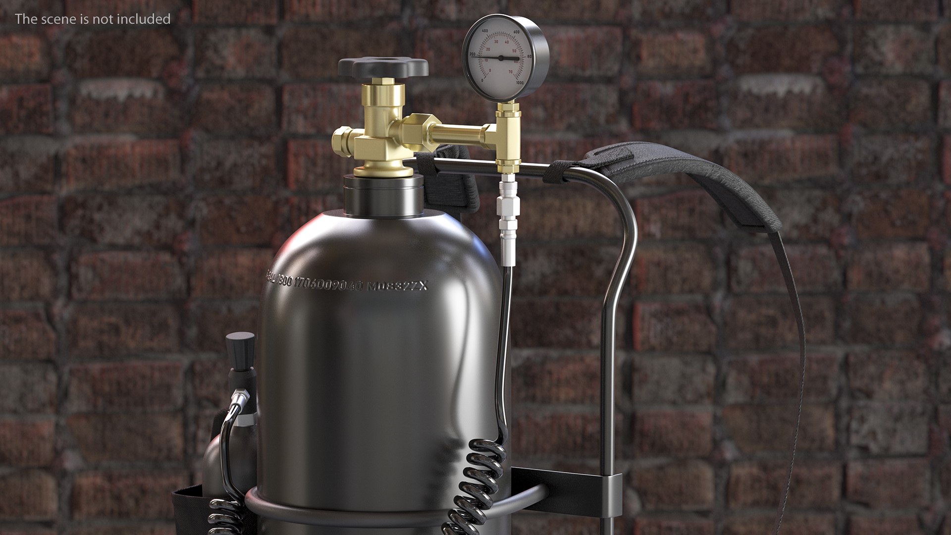 Modern portable backpack flamethrower 3D - TurboSquid 1640599