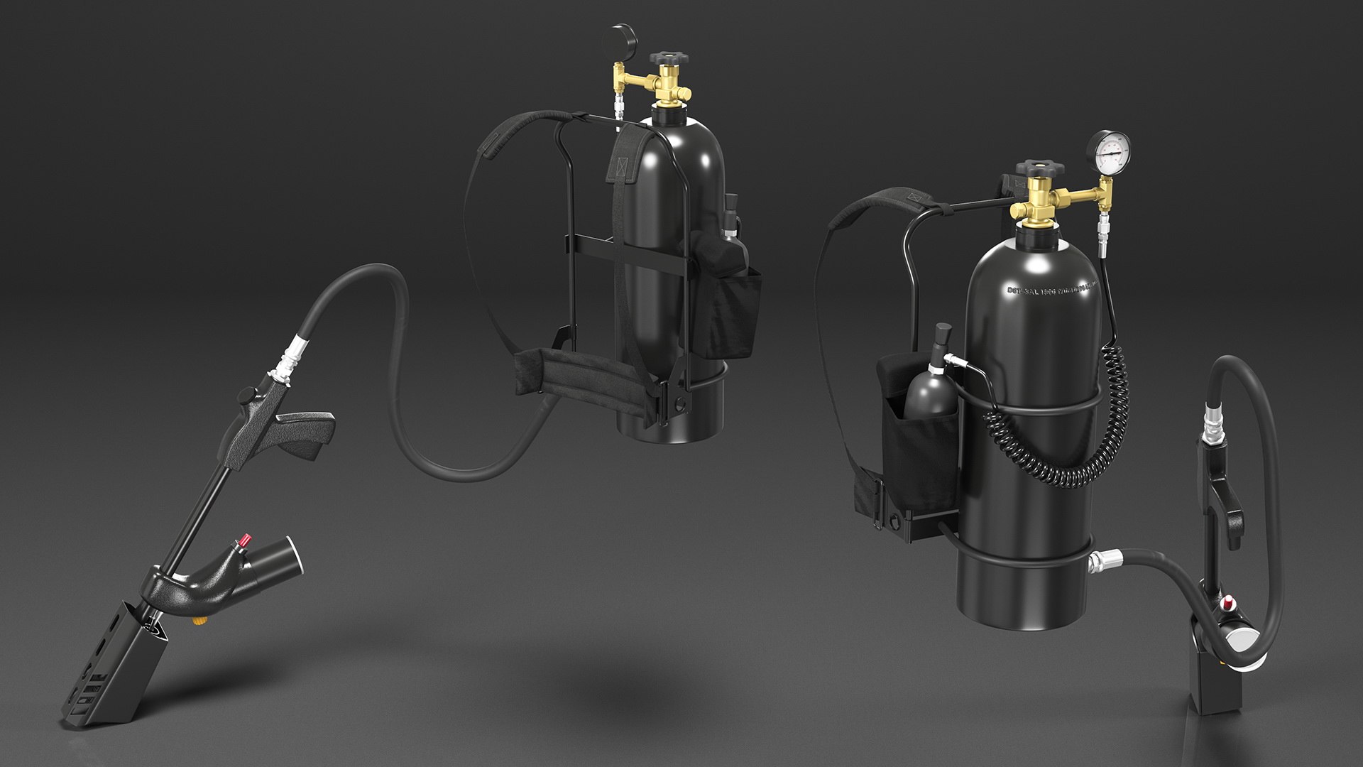 Modern portable backpack flamethrower 3D - TurboSquid 1640599