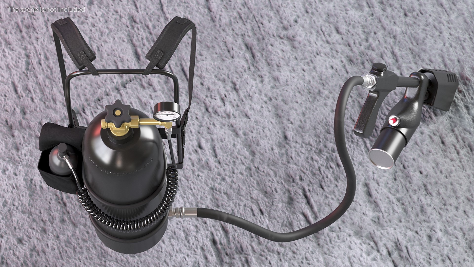 Modern portable backpack flamethrower 3D - TurboSquid 1640599