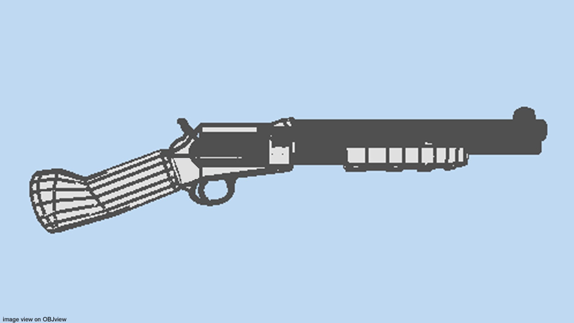 3d Gun Revolver Shortgun Model