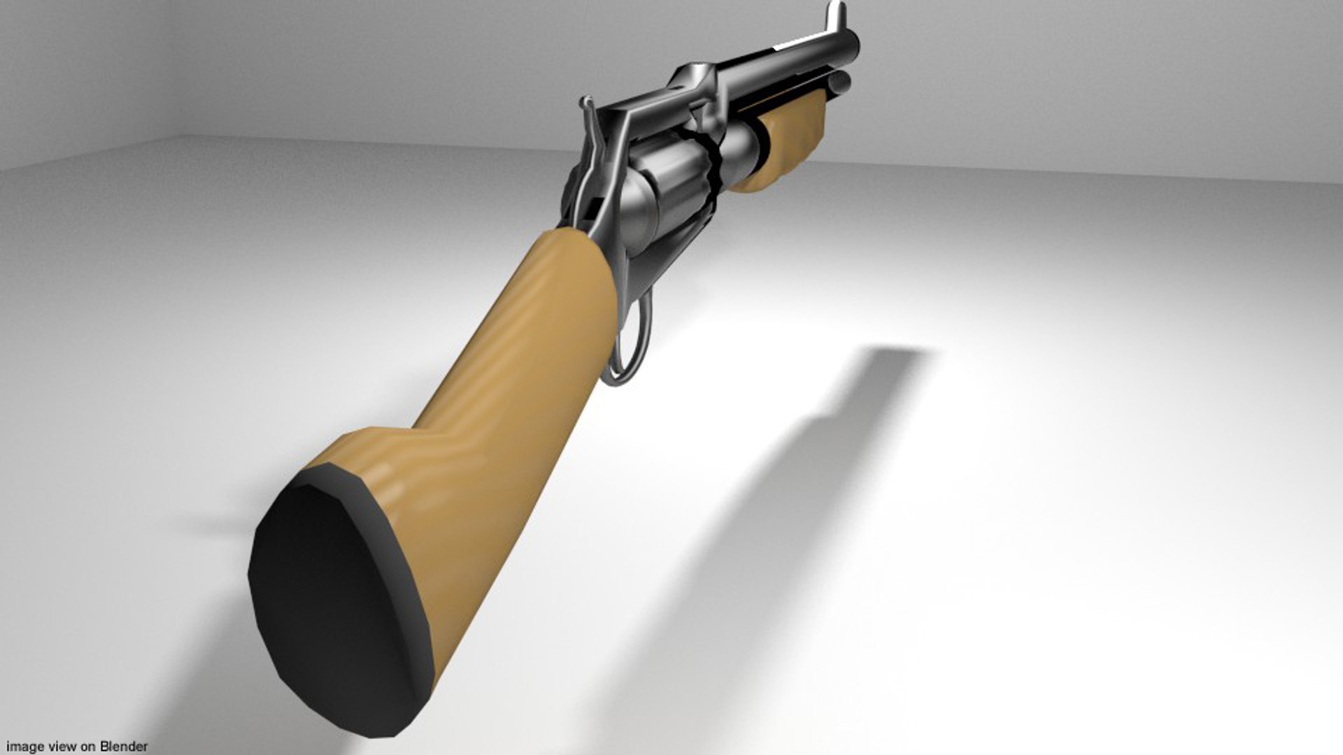 3d Gun Revolver Shortgun Model