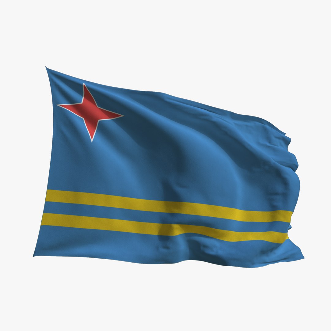 Realistic Animated Flag - Microtexture Rigged - Put your own texture ...