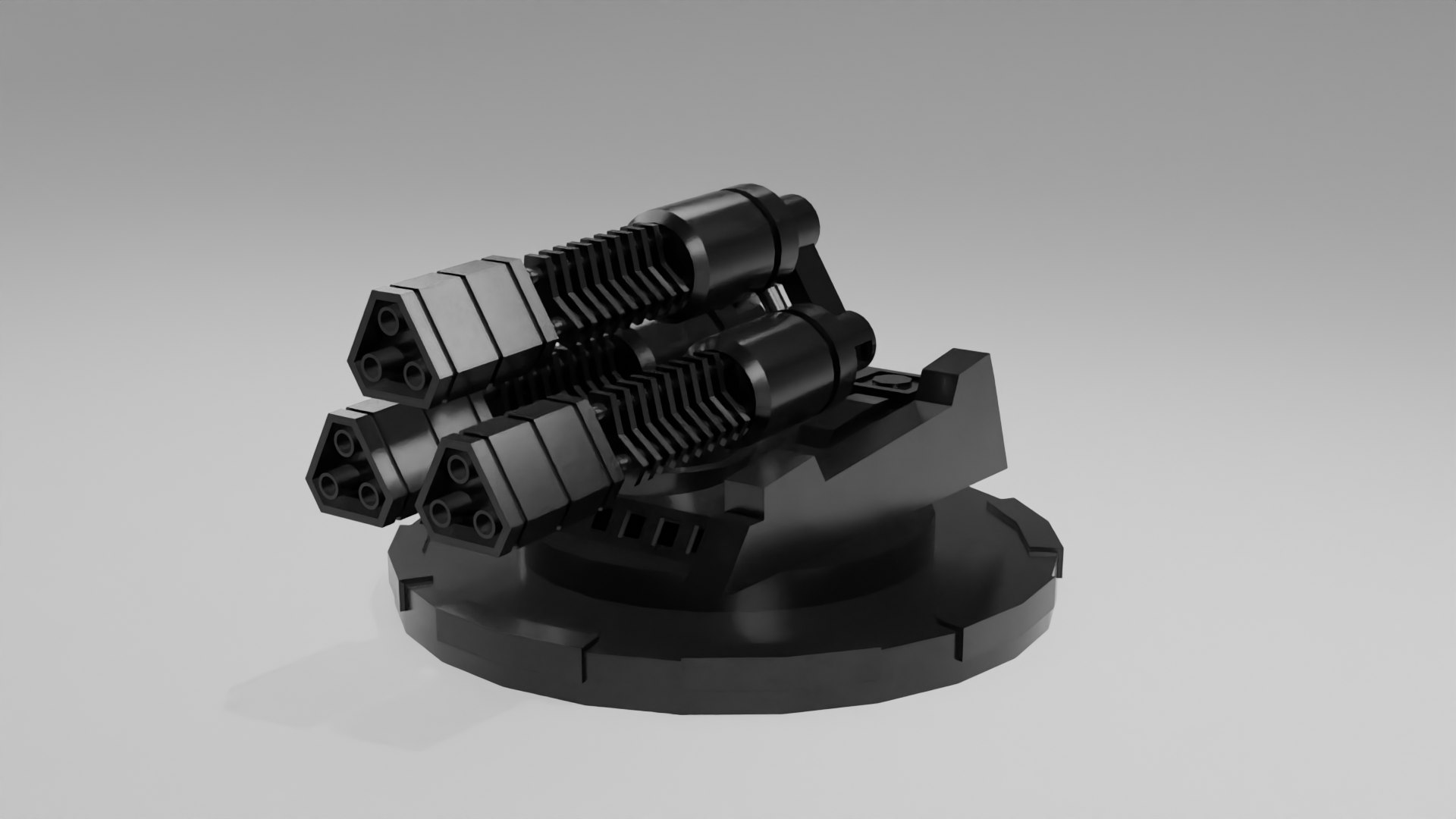 Turret Gun Low Poly With High Detailed Texture 3D Model - TurboSquid ...