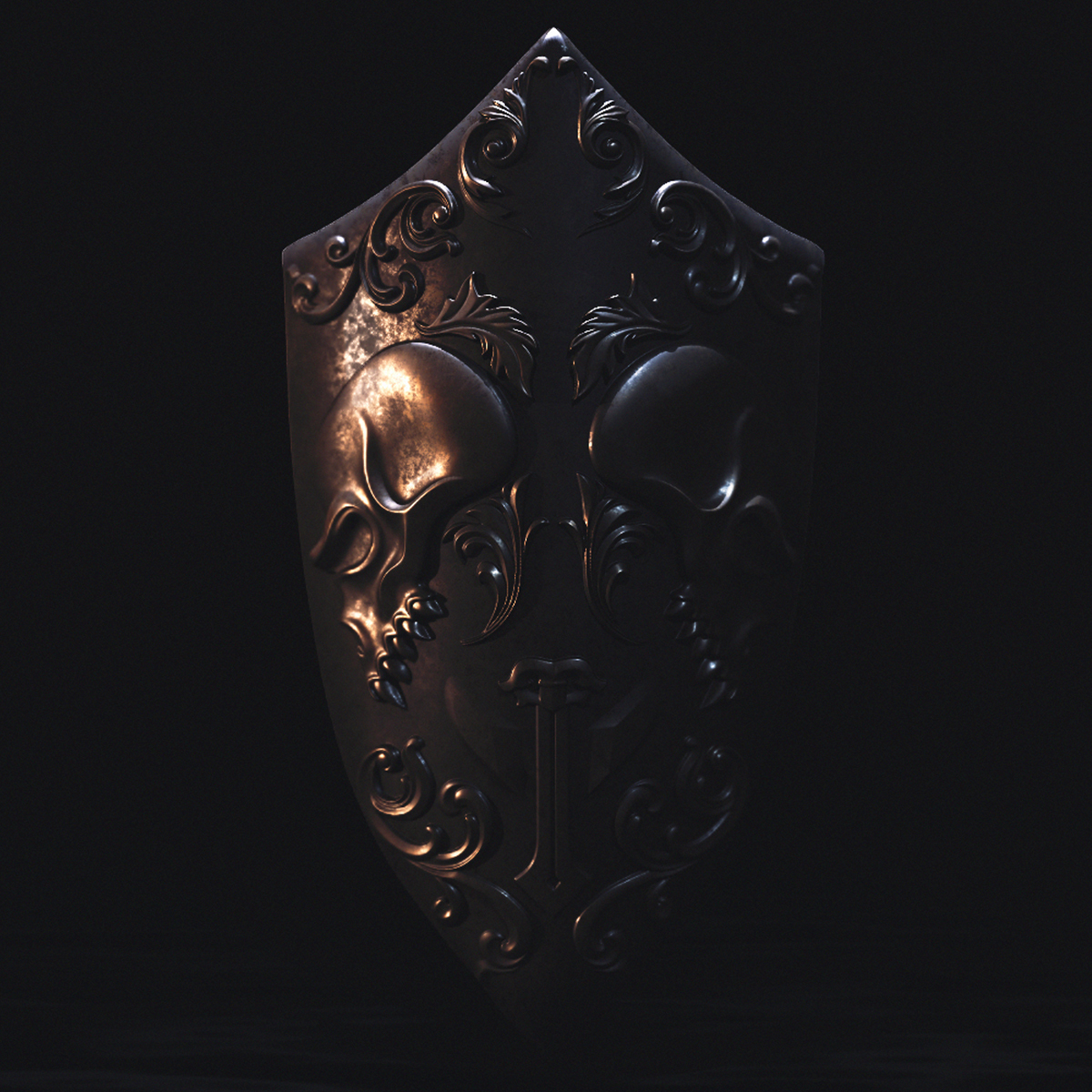 Skeleton Shield 3D model - TurboSquid 1751036