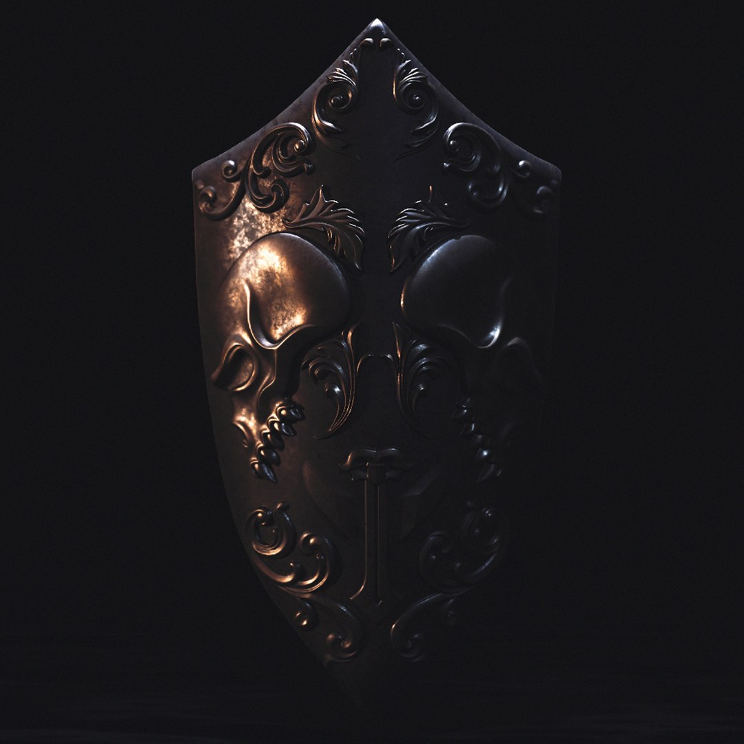 Skeleton Shield 3D Model - TurboSquid 1751036