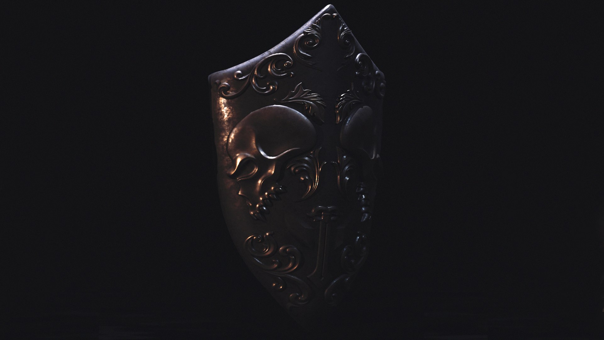 Skeleton Shield 3D Model - TurboSquid 1751036