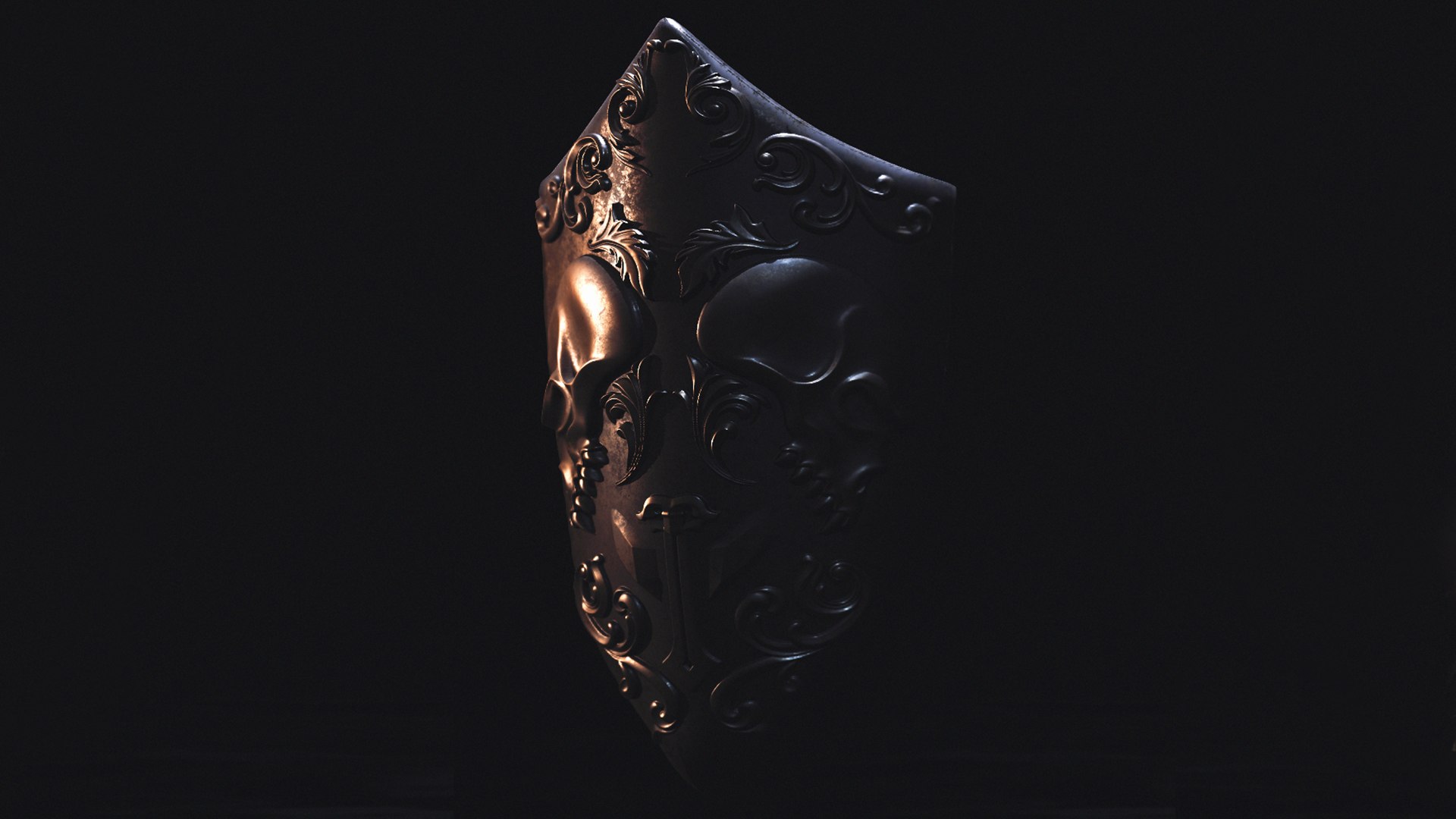 Skeleton Shield 3D Model - TurboSquid 1751036