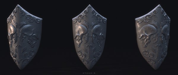 Skeleton Shield 3D model - TurboSquid 1751036