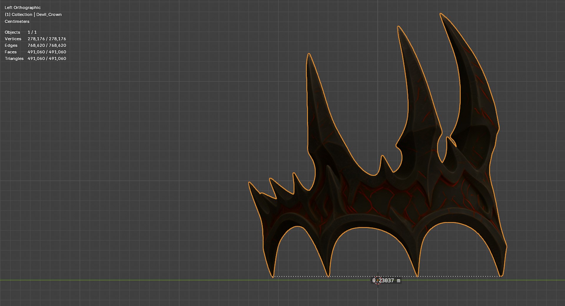 Devil Crown Printable Print Model - TurboSquid 2488537