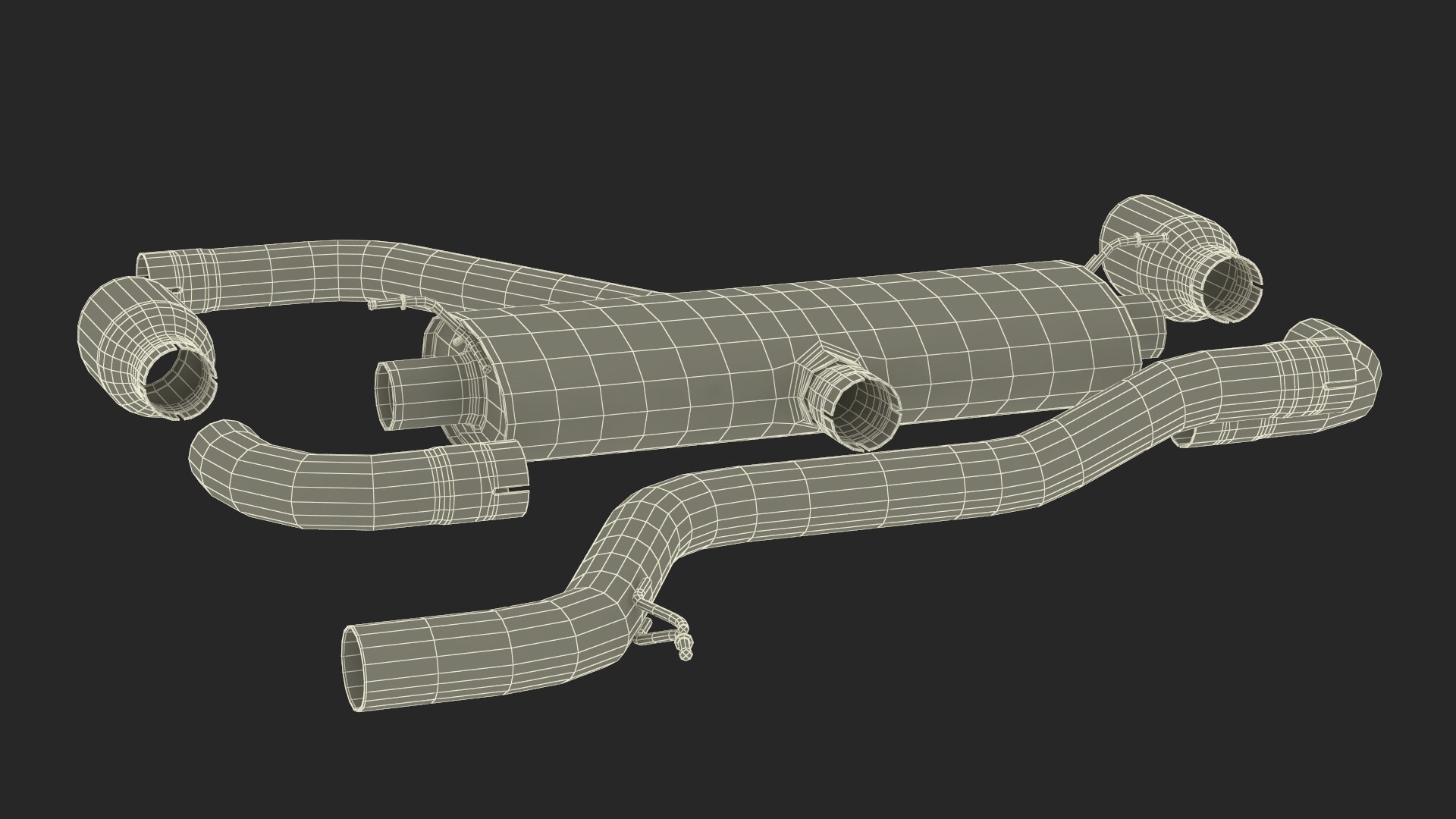 Car Exhaust System Parts 3D - TurboSquid 2025445