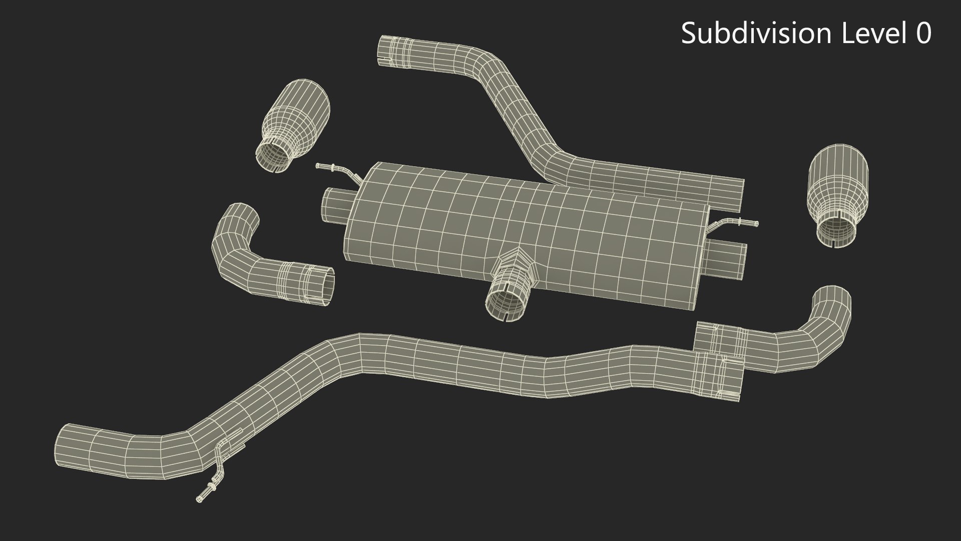 Car Exhaust System Parts 3D - TurboSquid 2025445