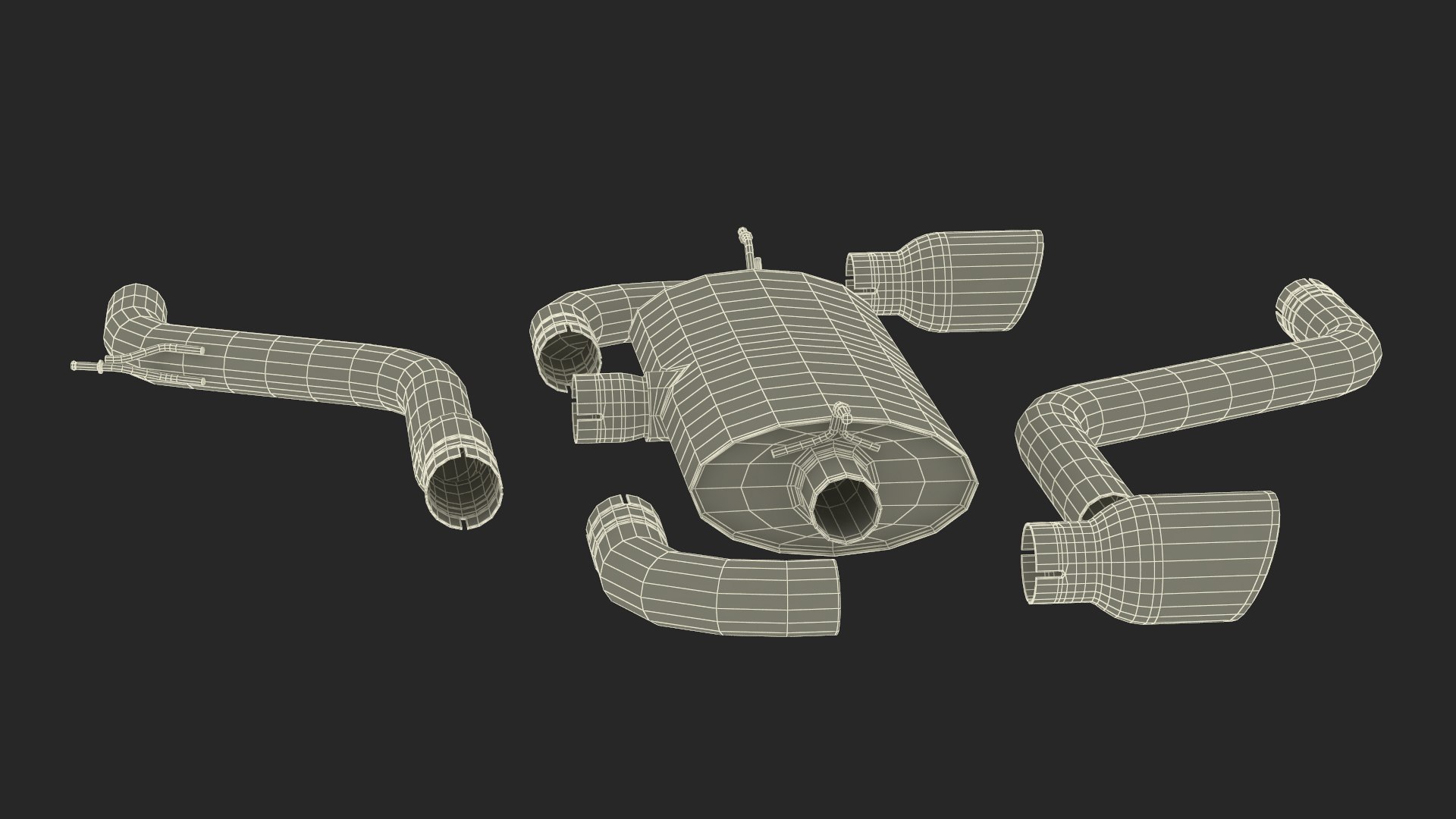 Car Exhaust System Parts 3D - TurboSquid 2025445