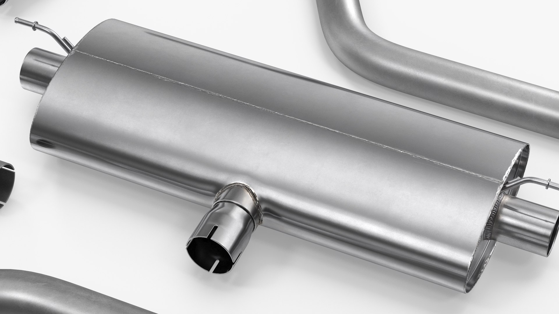 Car Exhaust System Parts 3D - TurboSquid 2025445