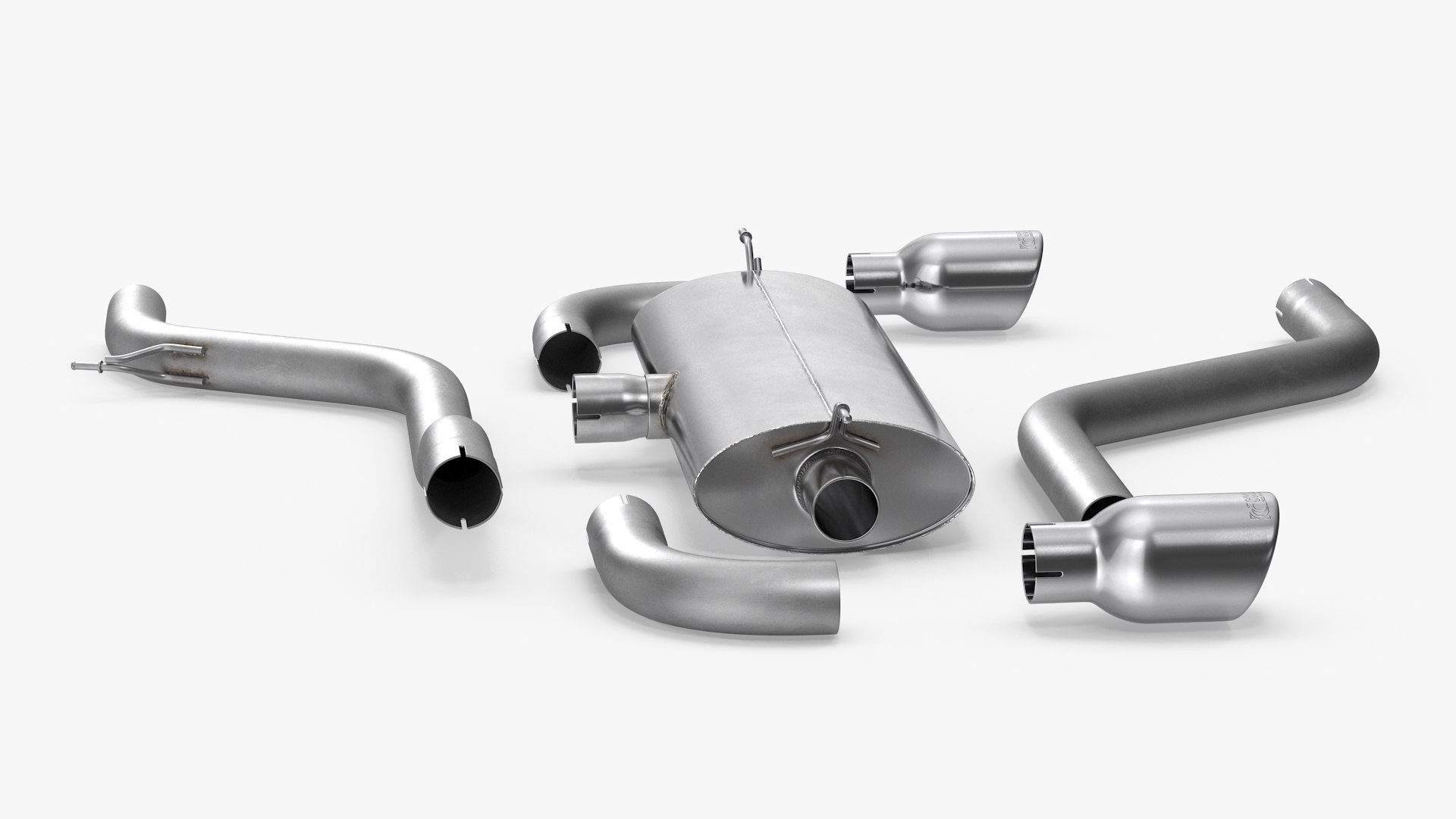 Car Exhaust System Parts 3D - TurboSquid 2025445