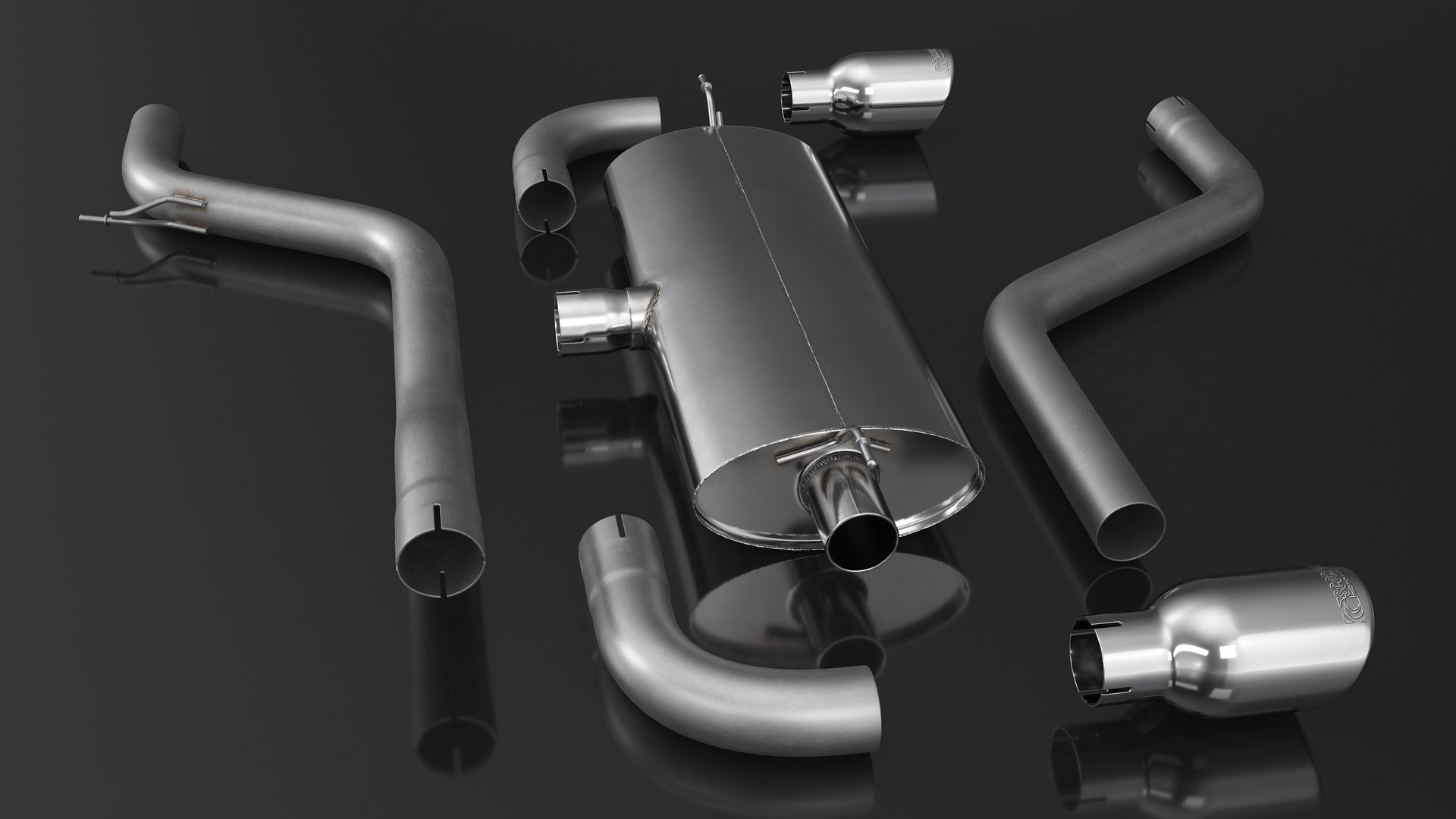 Car Exhaust System Parts 3D - TurboSquid 2025445