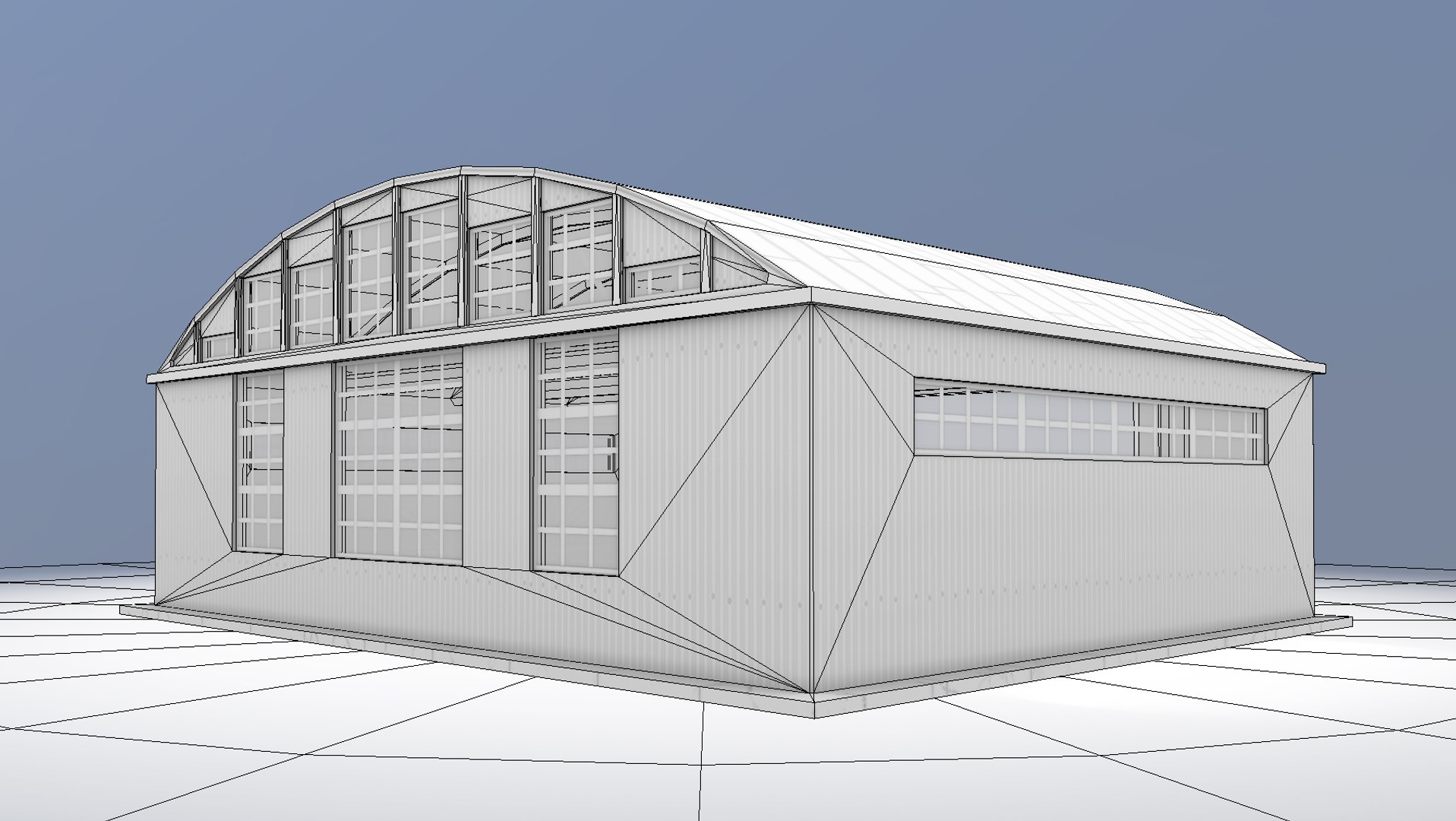 3D Airport Hangar Smallhangar 01 Model - TurboSquid 1513135