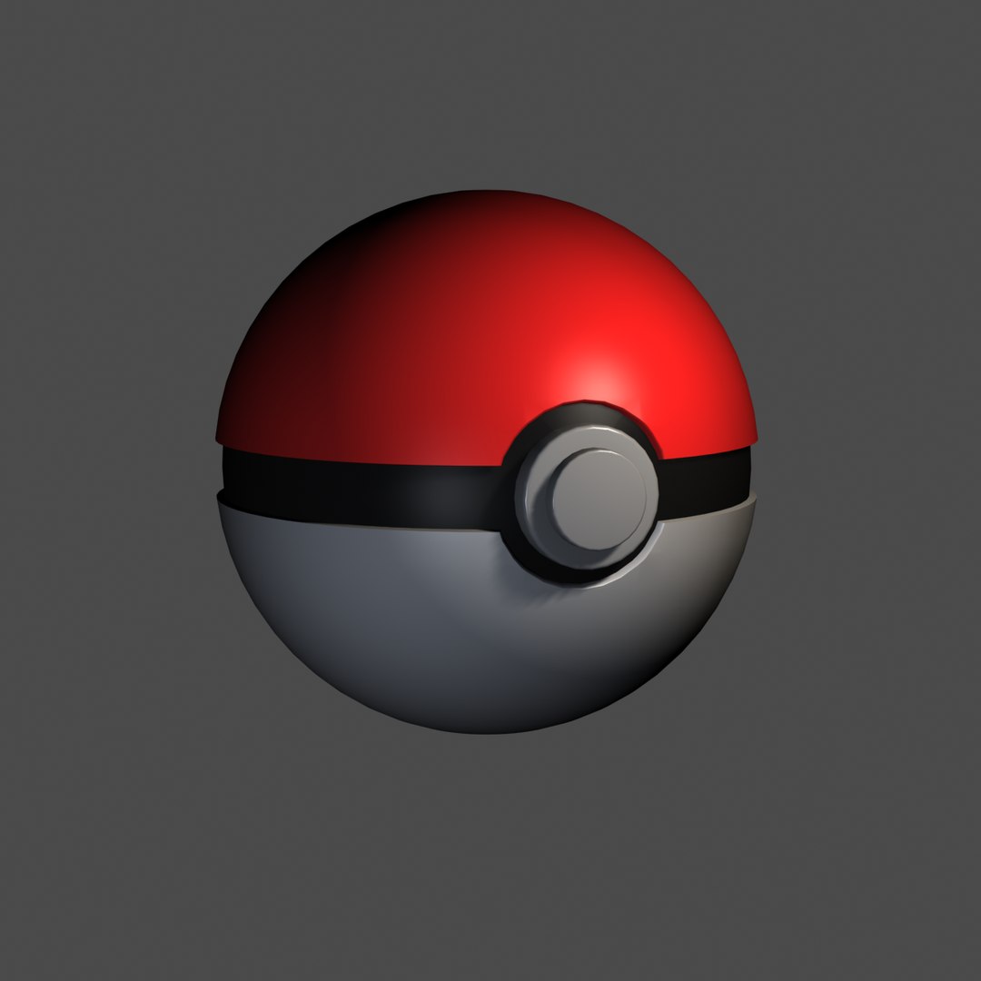 3D Pokeball Pokemon - TurboSquid 1169446