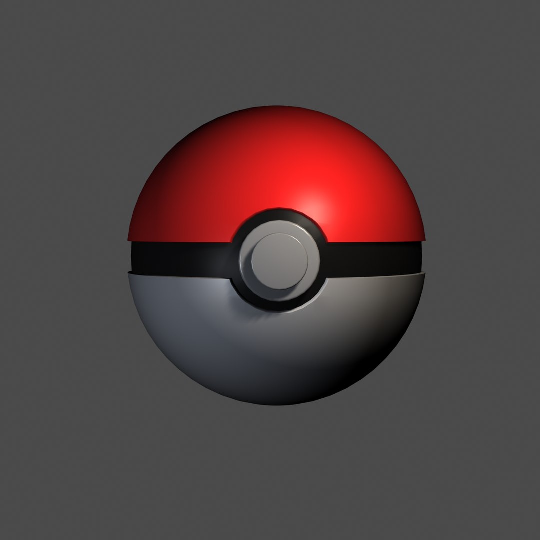 3D Pokeball Pokemon - TurboSquid 1169446