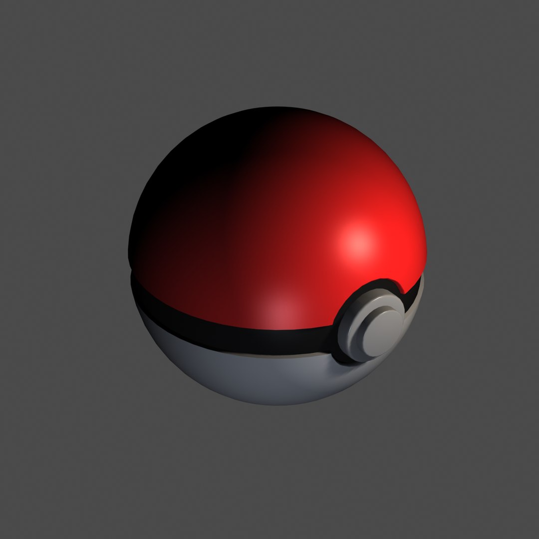 3D Pokeball Pokemon - TurboSquid 1169446