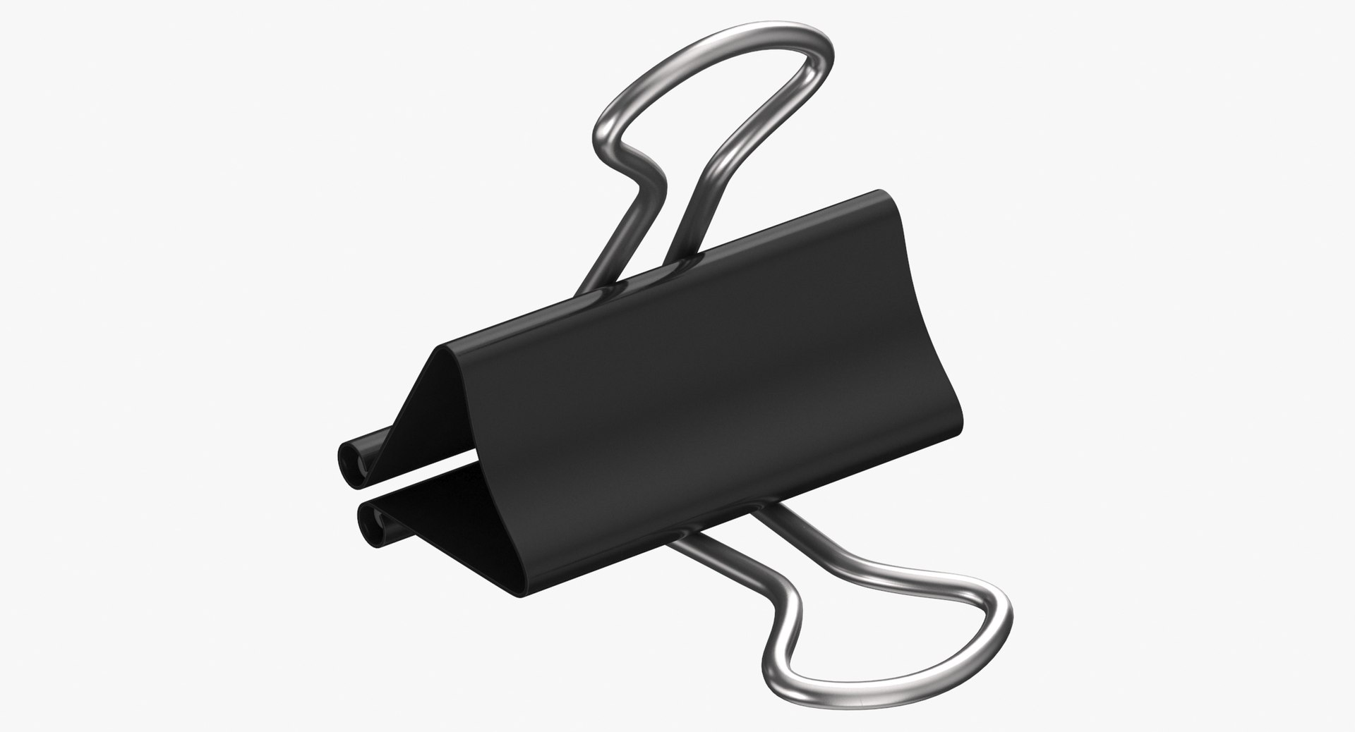 Black Binder Clip 3D Model - TurboSquid 2002717