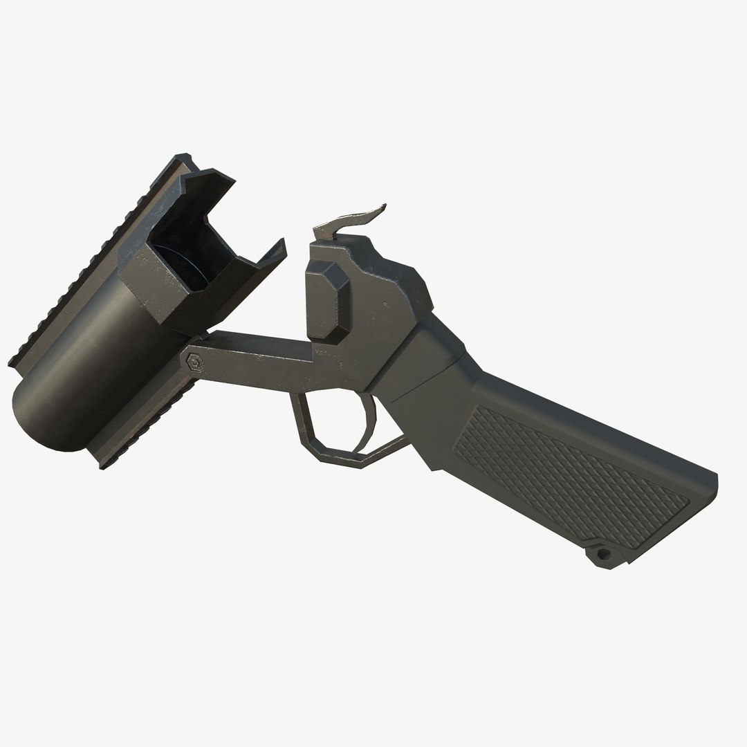 3d Handheld Grenade Launcher Model