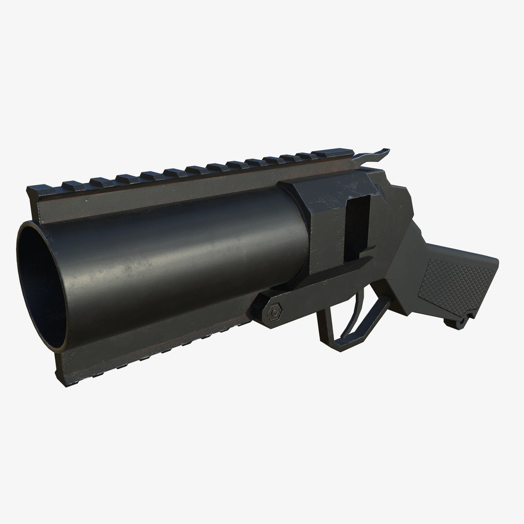3d Handheld Grenade Launcher Model