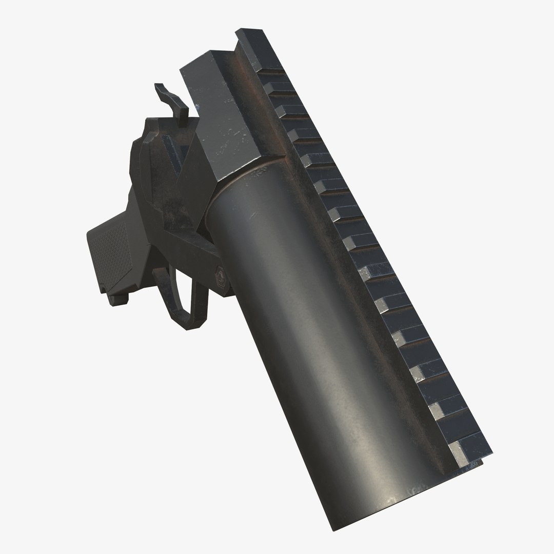 3d Handheld Grenade Launcher Model