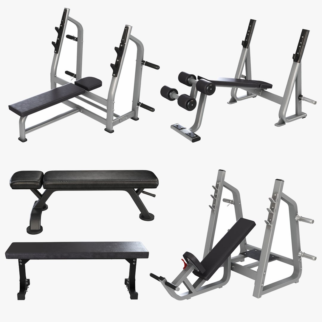 3D GYM Bench Collection 5 In 1 - TurboSquid 1932902