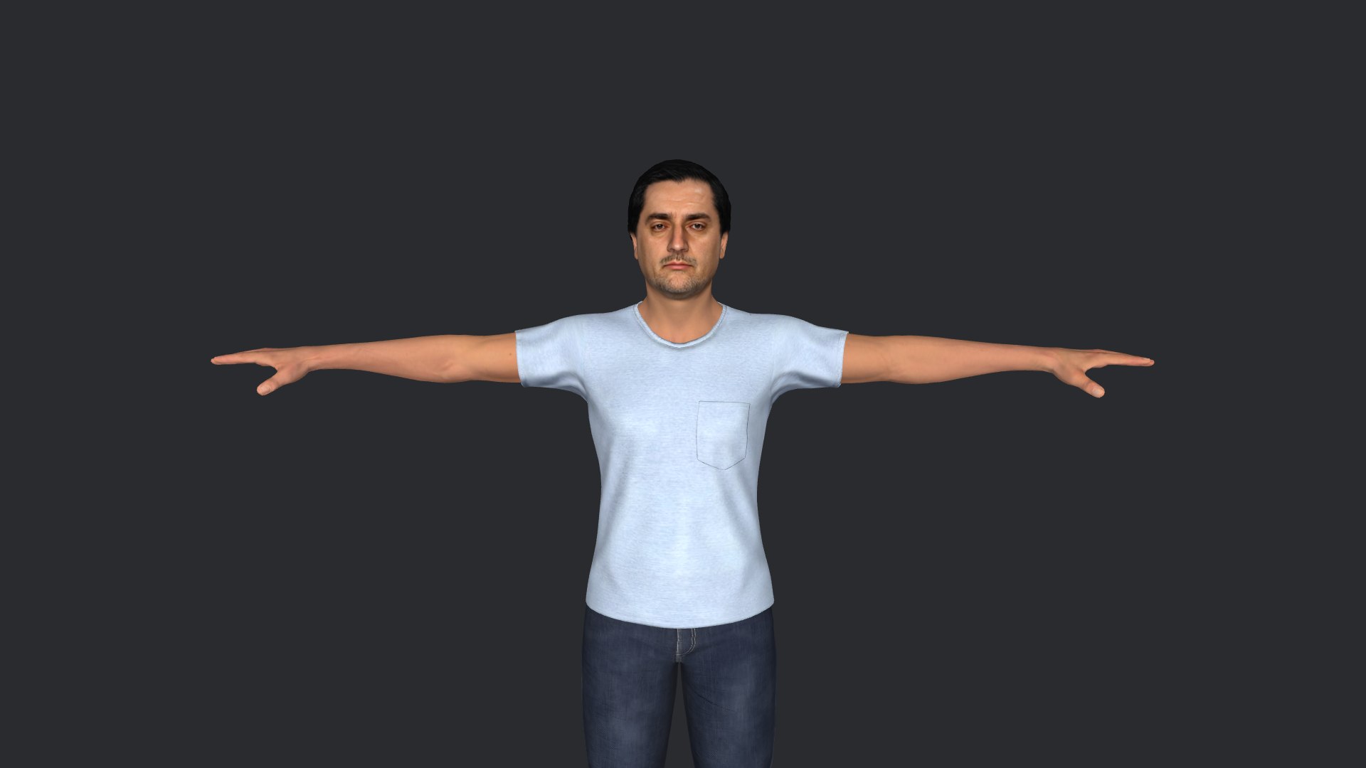 Abdullah Abdullah Hyper Realistic Full Body Fully Rigged 3D Character ...