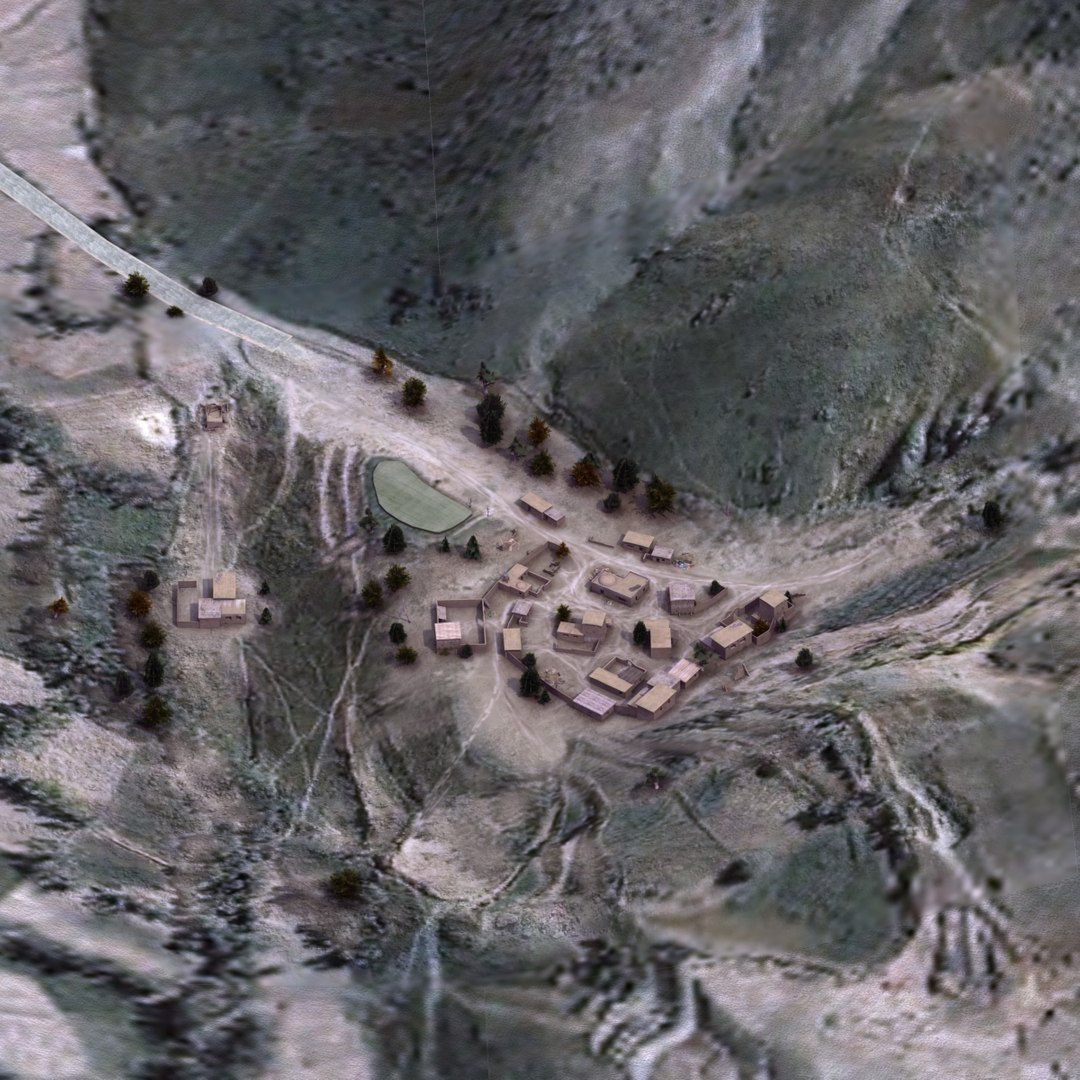 Arab Village Houses 3d Model