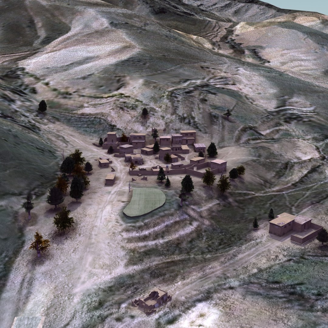 Arab Village Houses 3d Model