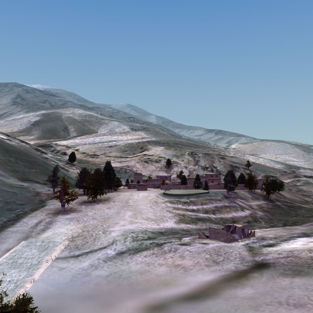 Arab Village Houses 3d Model