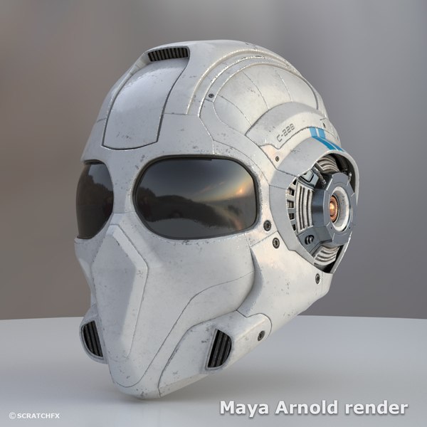 Cyborg recon helmet 3D model - TurboSquid 1516852