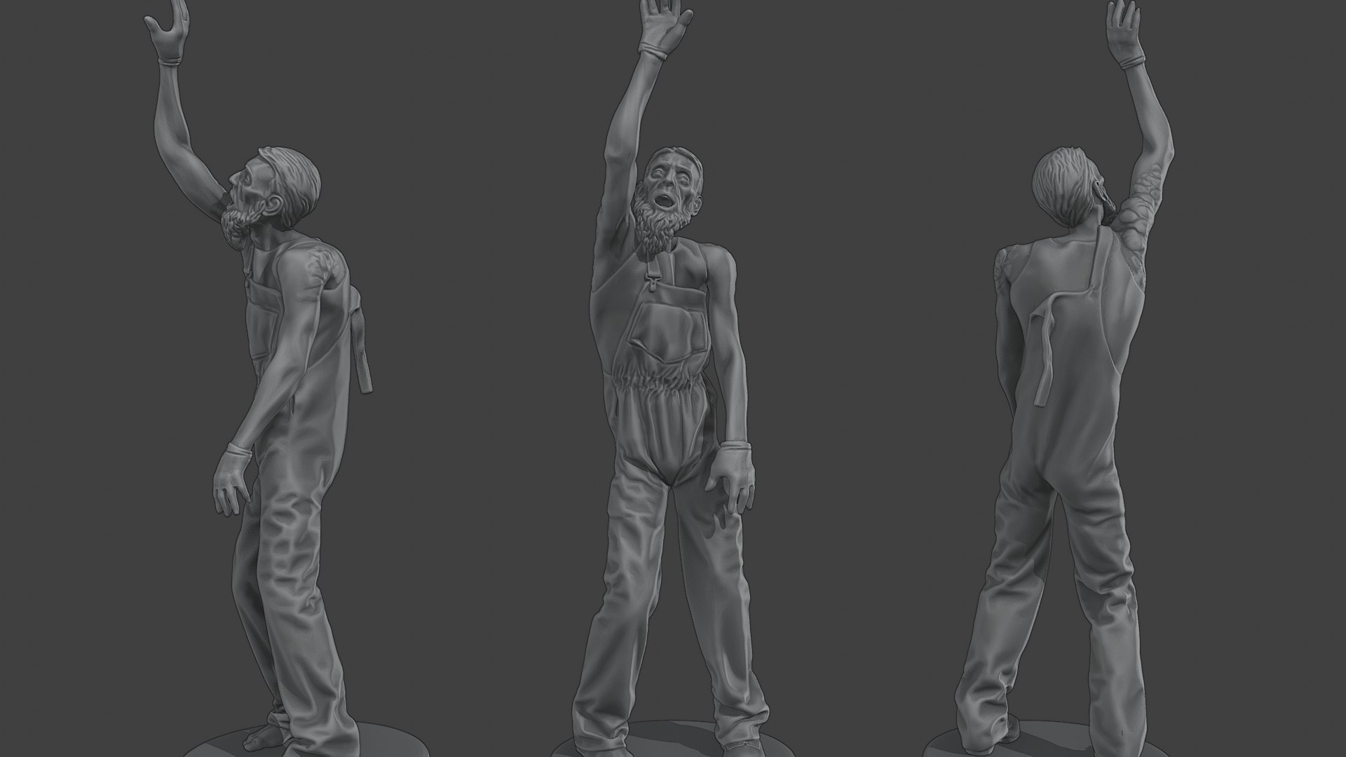 3D Casual Male Zombie CZ4 0004 - TurboSquid 2019961