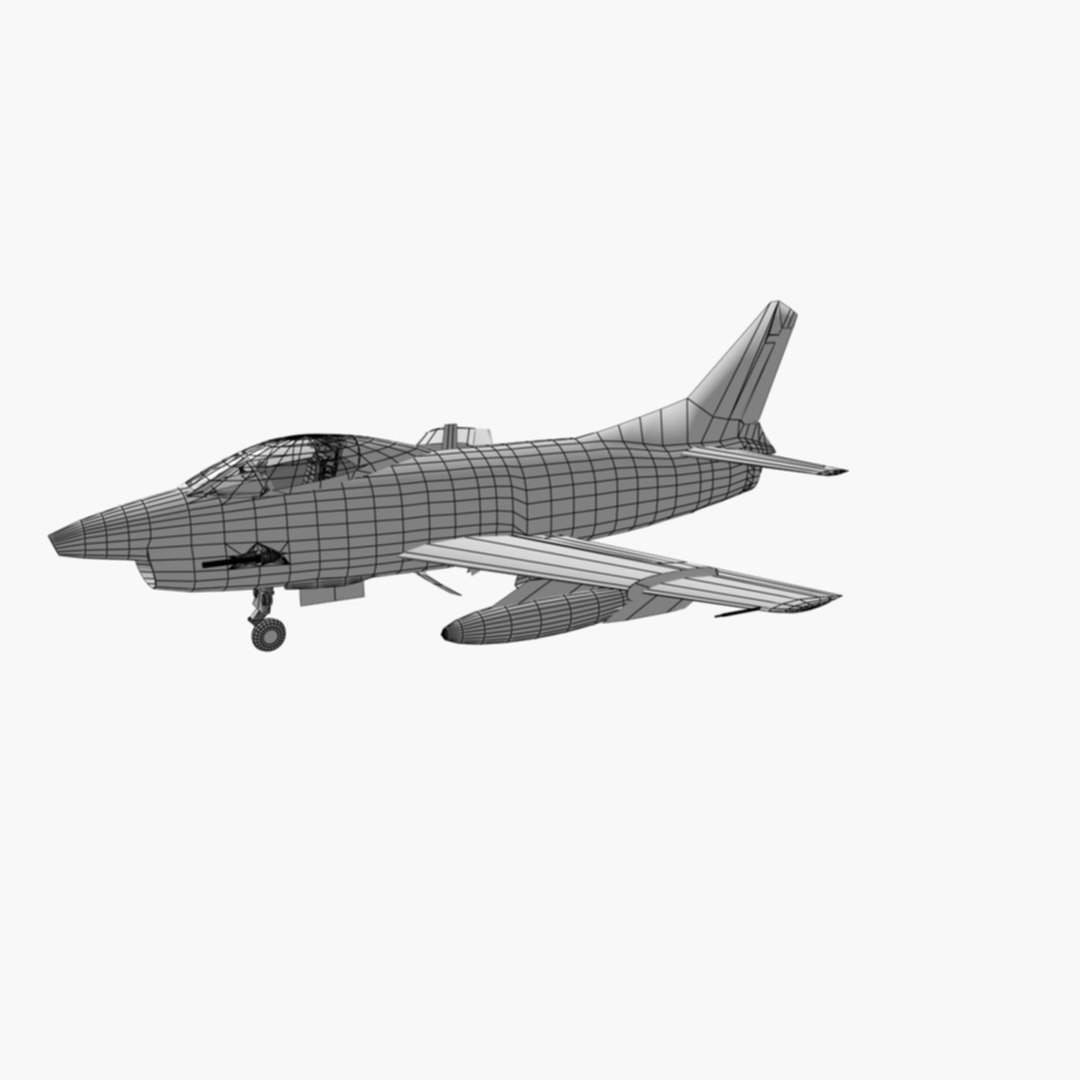 3d Fiat Jet Fighter Luftwaffe Model