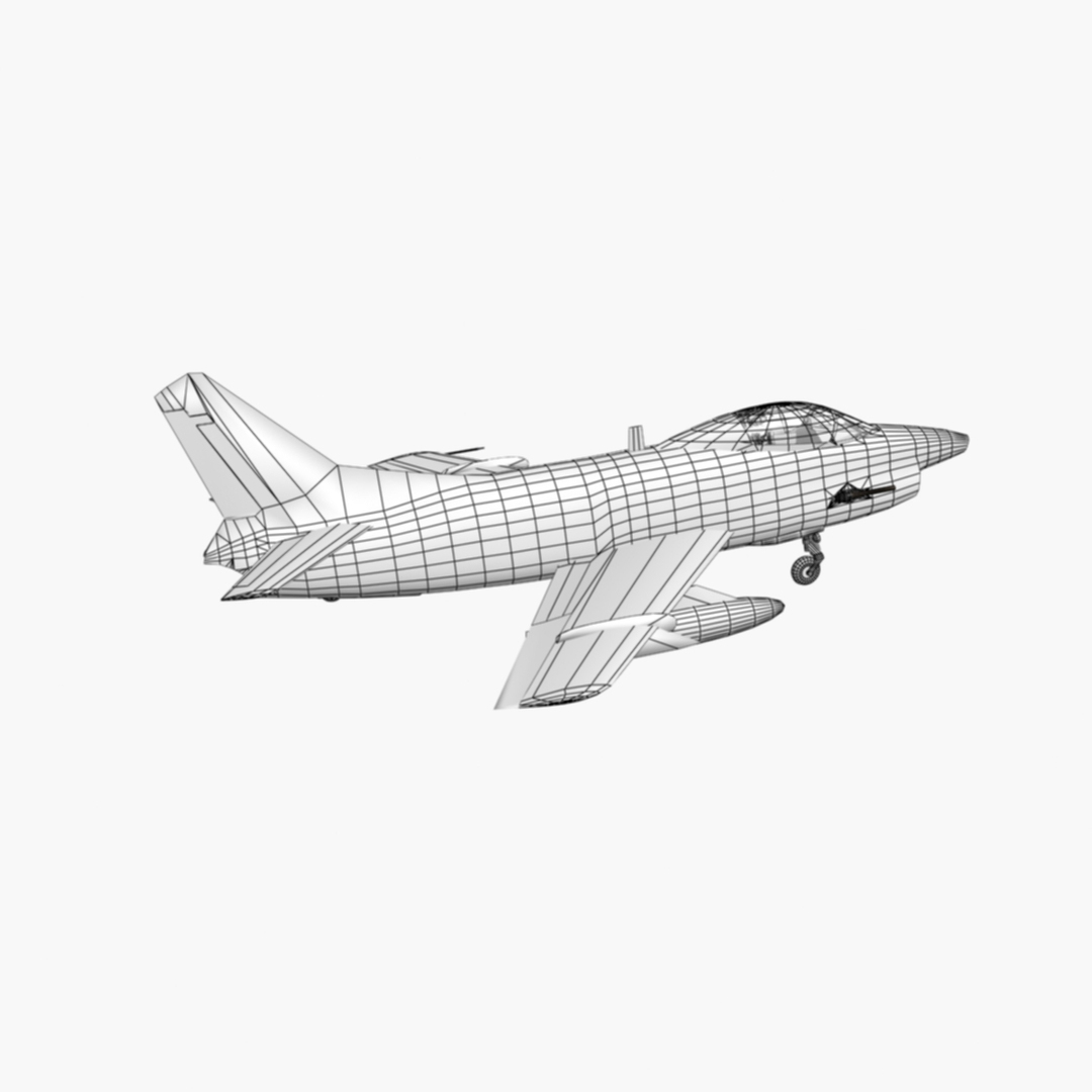 3d Fiat Jet Fighter Luftwaffe Model