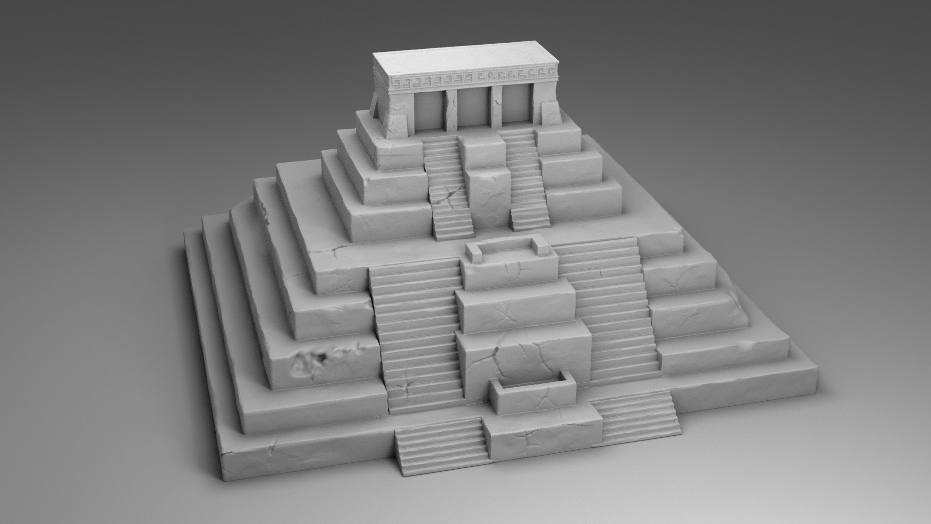 Architecture Pyramid 3D Model - TurboSquid 1700131